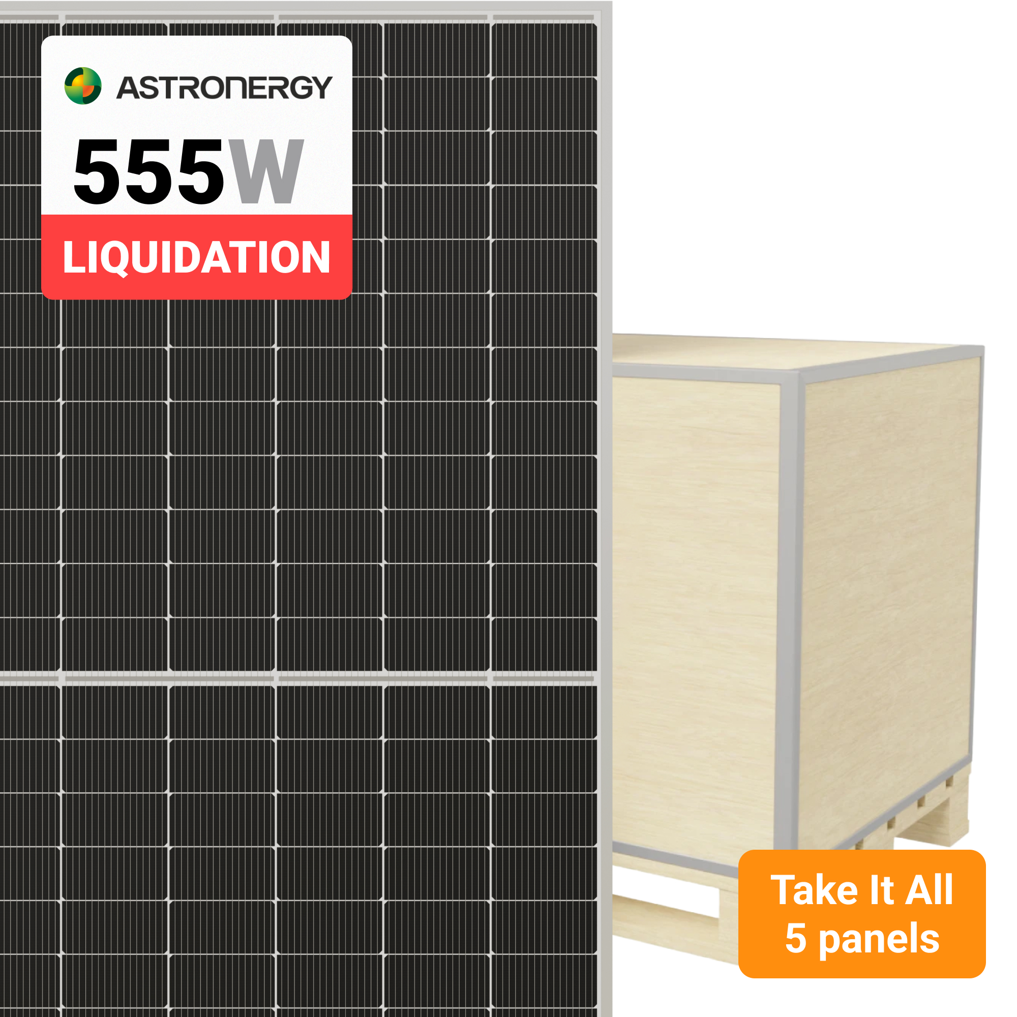 Astronergy 555W Solar Panel 144 Cell Bifacial CHSM72M(DG)/F-BH-555 ...