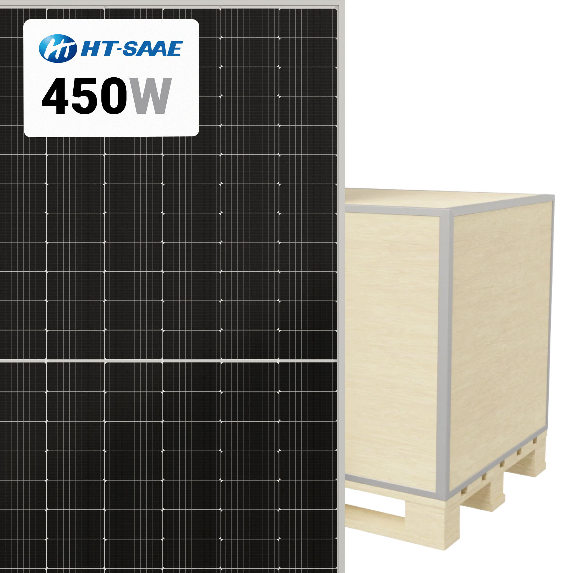 HT-SAAE 450W Solar Panel 144 Cell PERC Bifacial HT72-166M-450 Wholesale ...