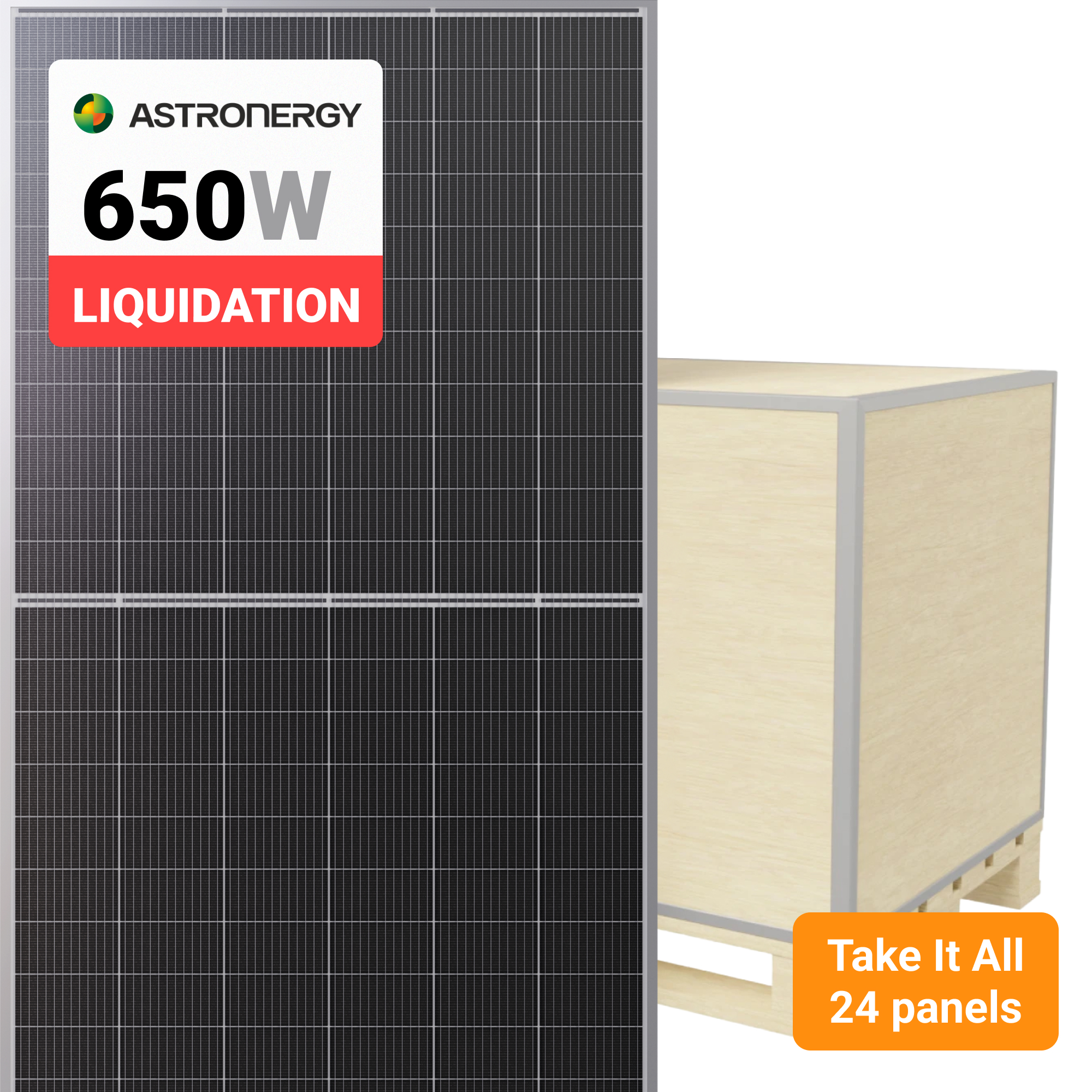 Astronergy 650W Solar Panel 132 Cell PERC Bifacial CHSM66M(DG)/F-BH-650 ...