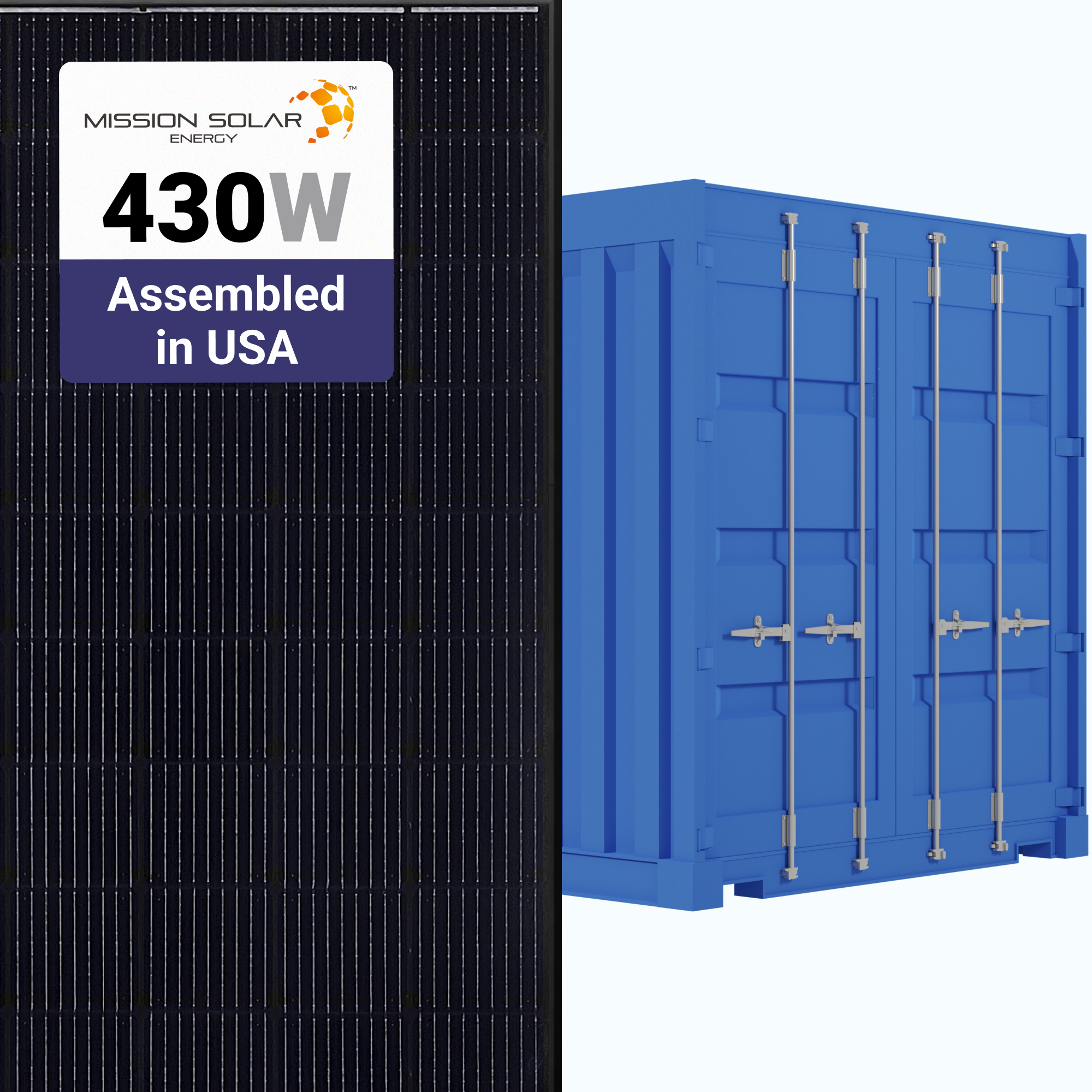 Mission Solar 430W Solar Panel 72 Cell PERC MSE430SX9Z Assembled in the ...