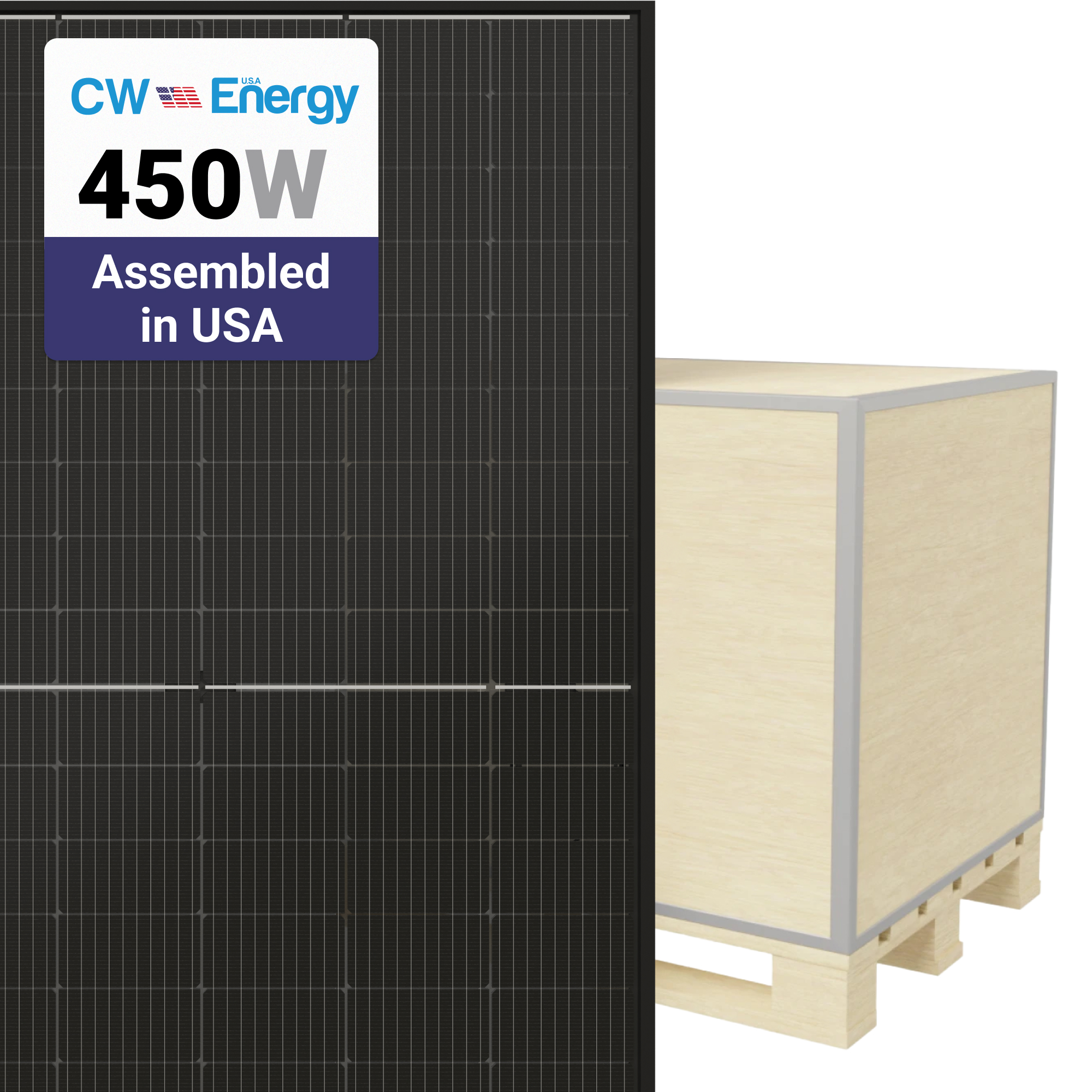 CW Energy 450W Solar Panel 108 Cell TOPCon Bifacial CWT450-108TNB10 ...