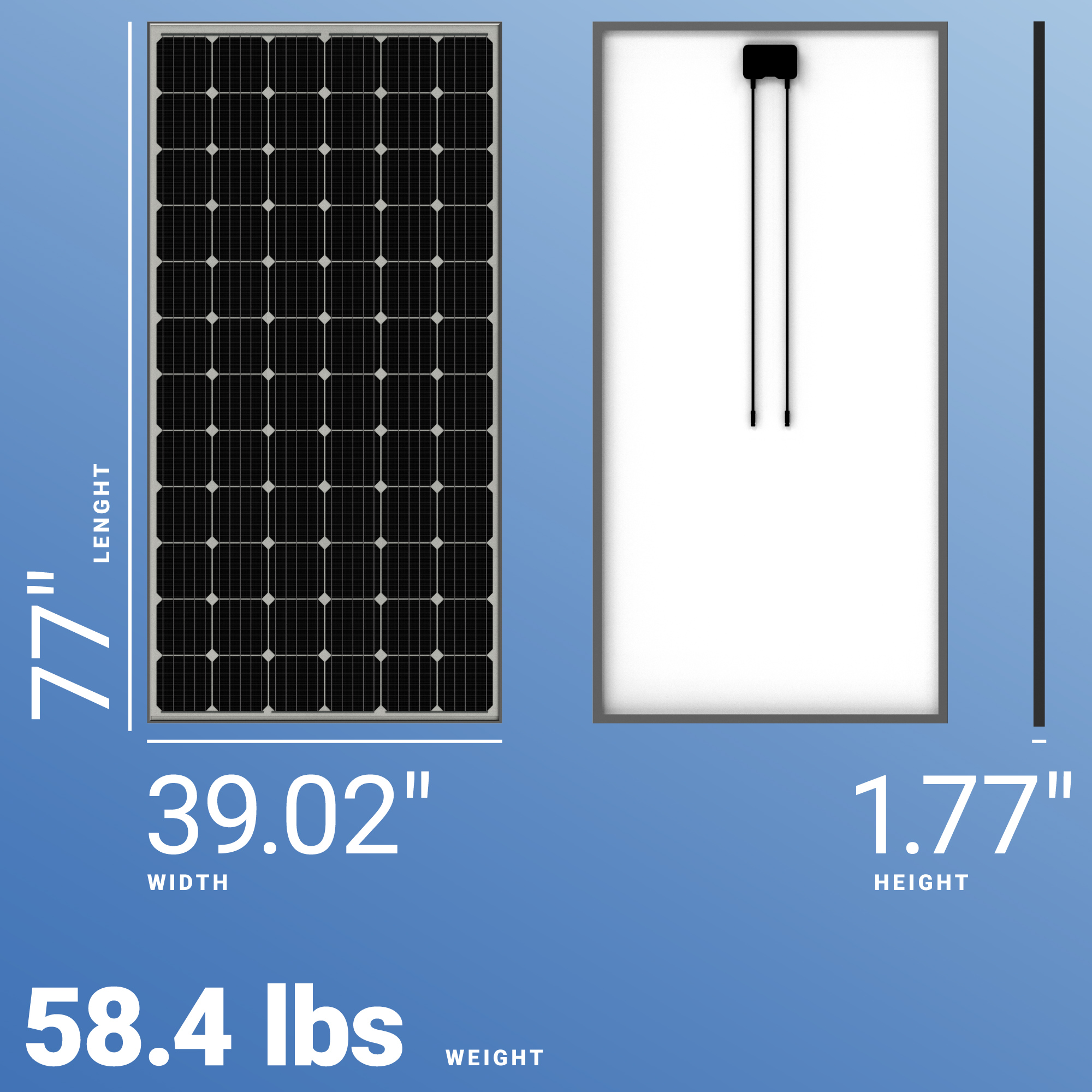 LONGi 360W Solar Panel 72 cell LR6-72PH Monocrystalline White - A1 ...