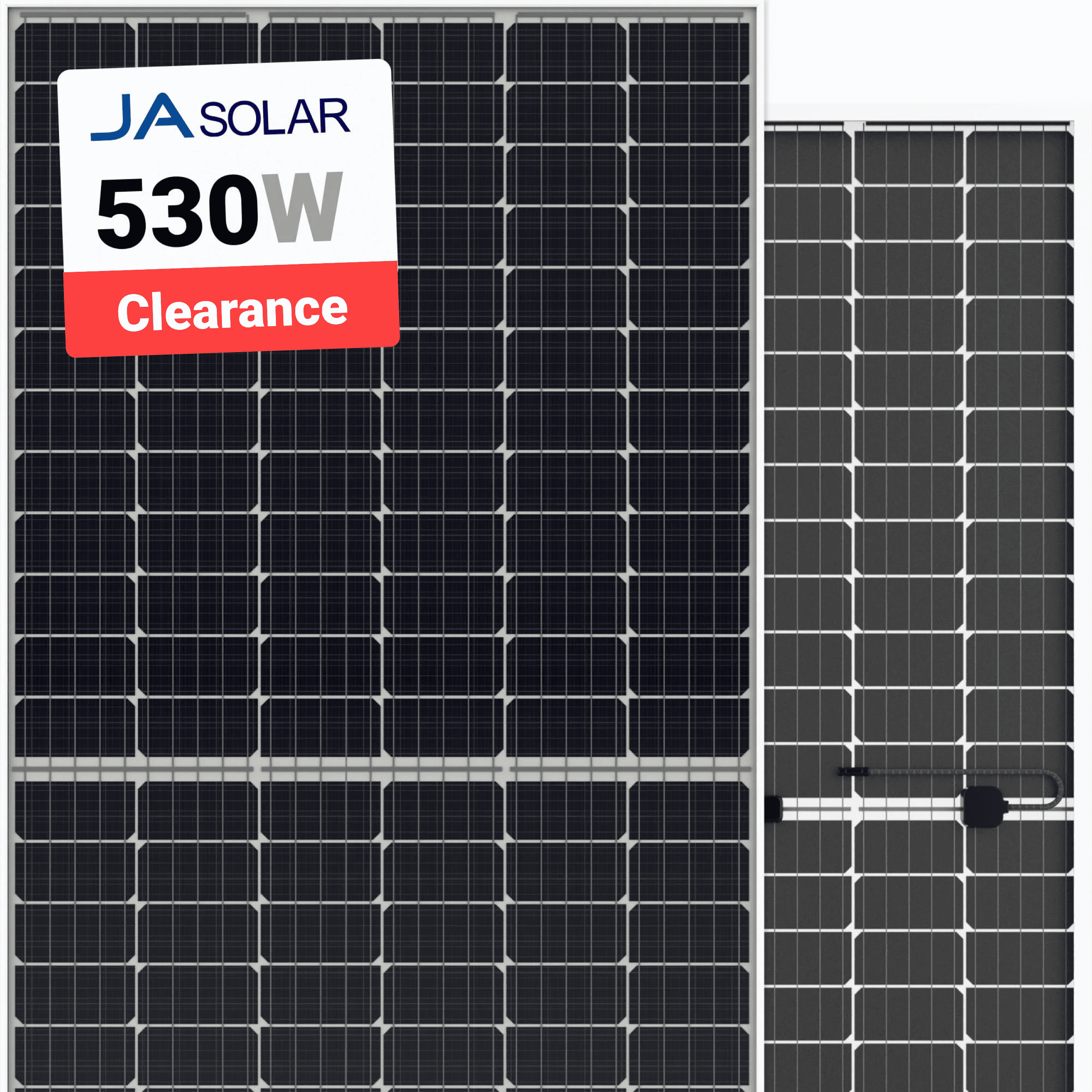 JA Solar 530W Solar Panel 144 Cell Bifacial JAM72D30/MB Clearance - A1 ...