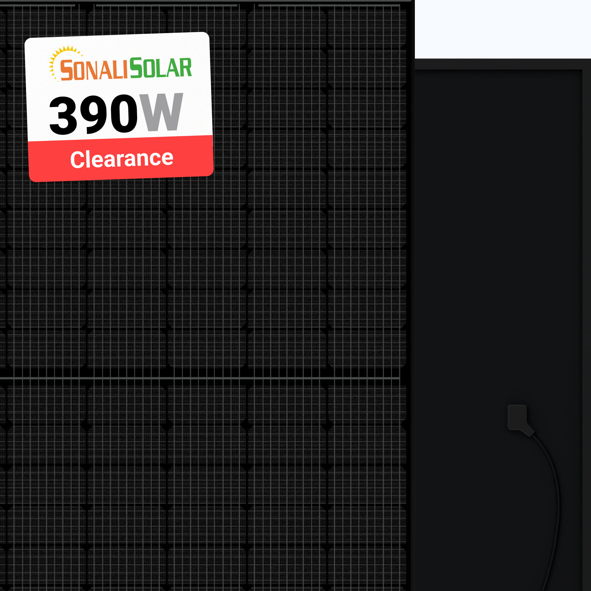 Sonali 390W Solar Panel 108 Cell All Black SS-M-390-B Clearance - A1 ...