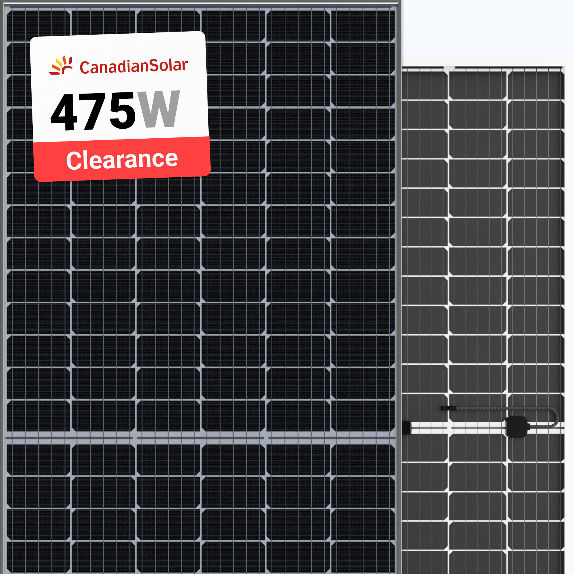 Canadian Solar 475W 156 Cell BiHiKu5 Mono CS3Y-475MB-AG Bifacial Clearance - A1 SolarStore
