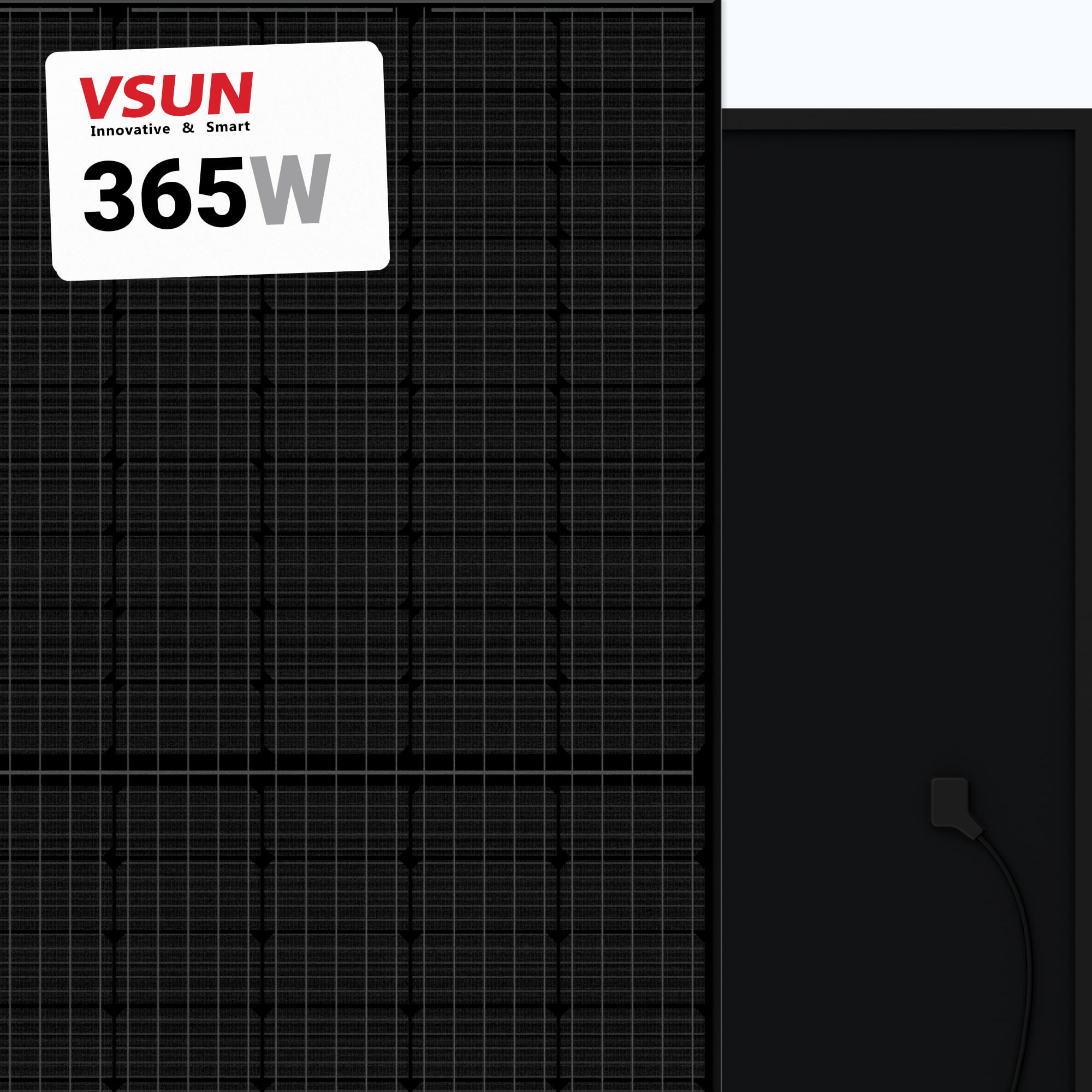 VSUN 365W Solar Panel 120 Cells All-Black VSUN365-120M-BB - A1 SolarStore
