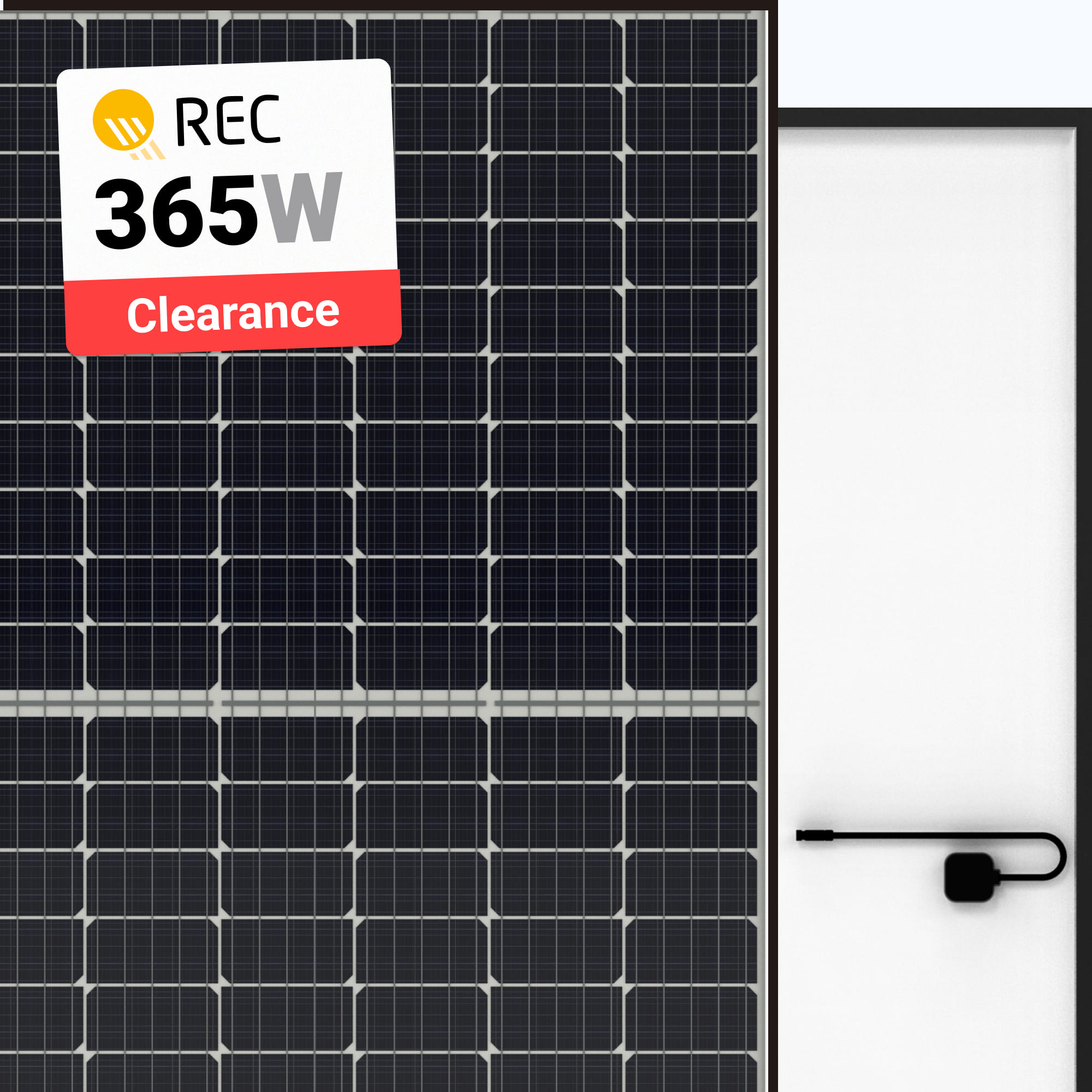 REC 365W Solar Panel 120 Cell REC365NP2 BOW Clearance - A1 SolarStore