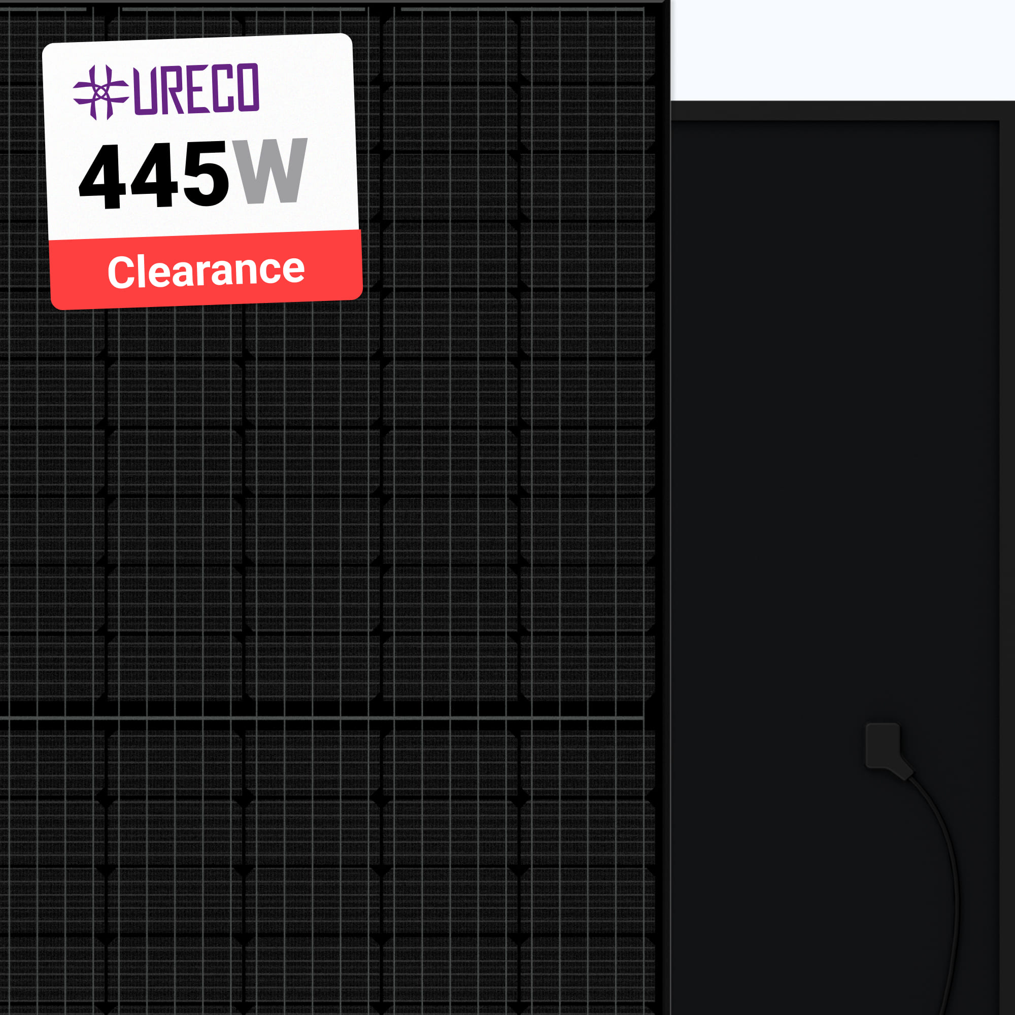 URE 445W Solar Panel 120 Cell FBM445M7G-BB Clearance - A1 SolarStore