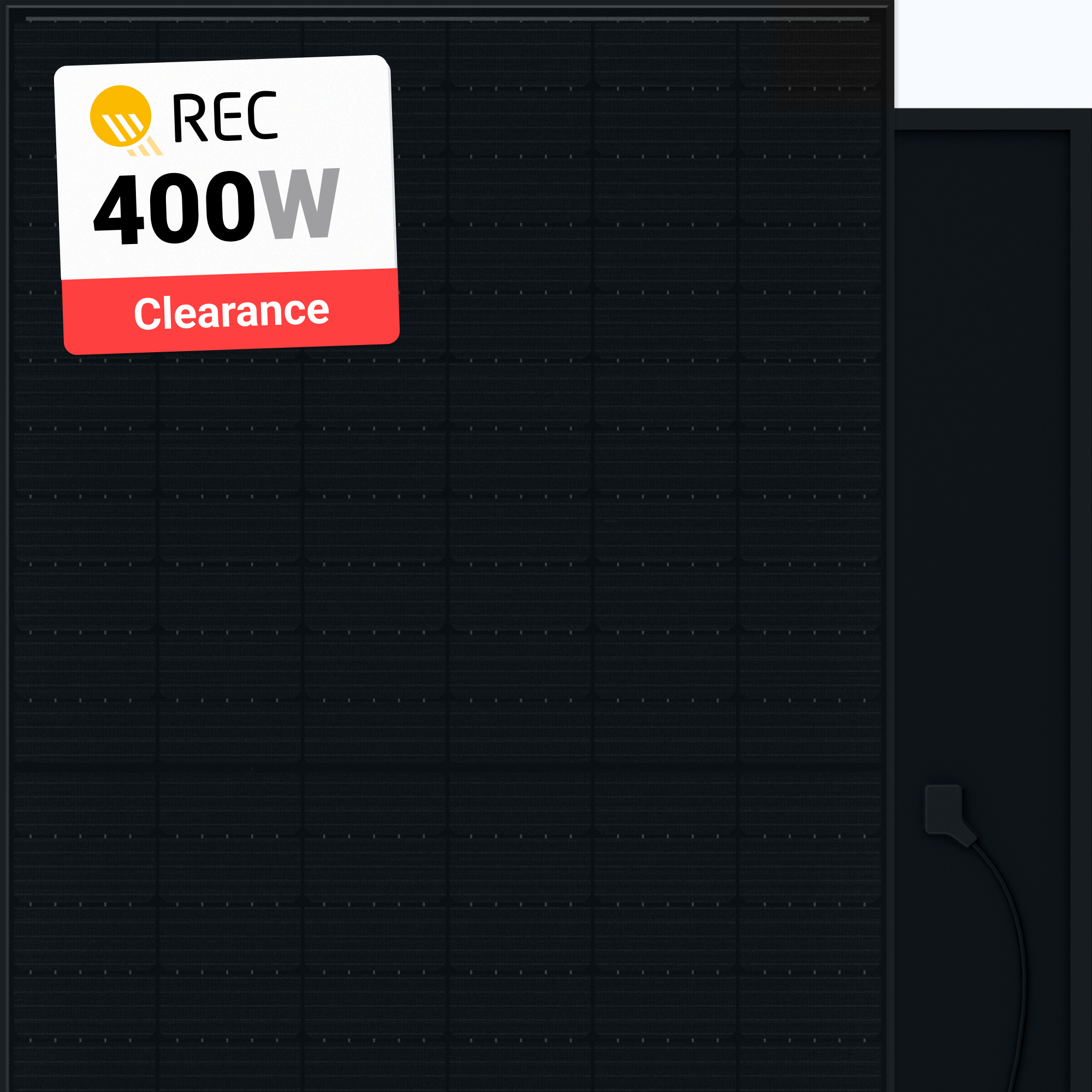 REC 400W Solar Panel 132 Cell N-Peak 3 All Black REC400NP3 Clearance ...
