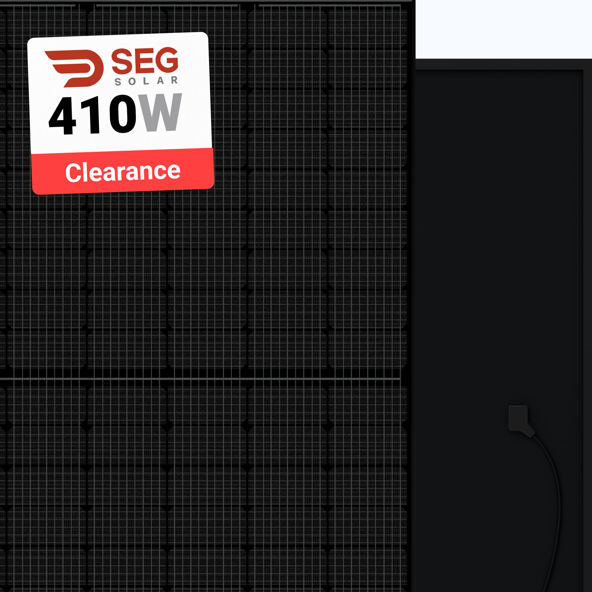 SEG Solar 410W Solar Panel 108 Cell Yukon SEG-410-BMD-HV Clearance - A1 ...