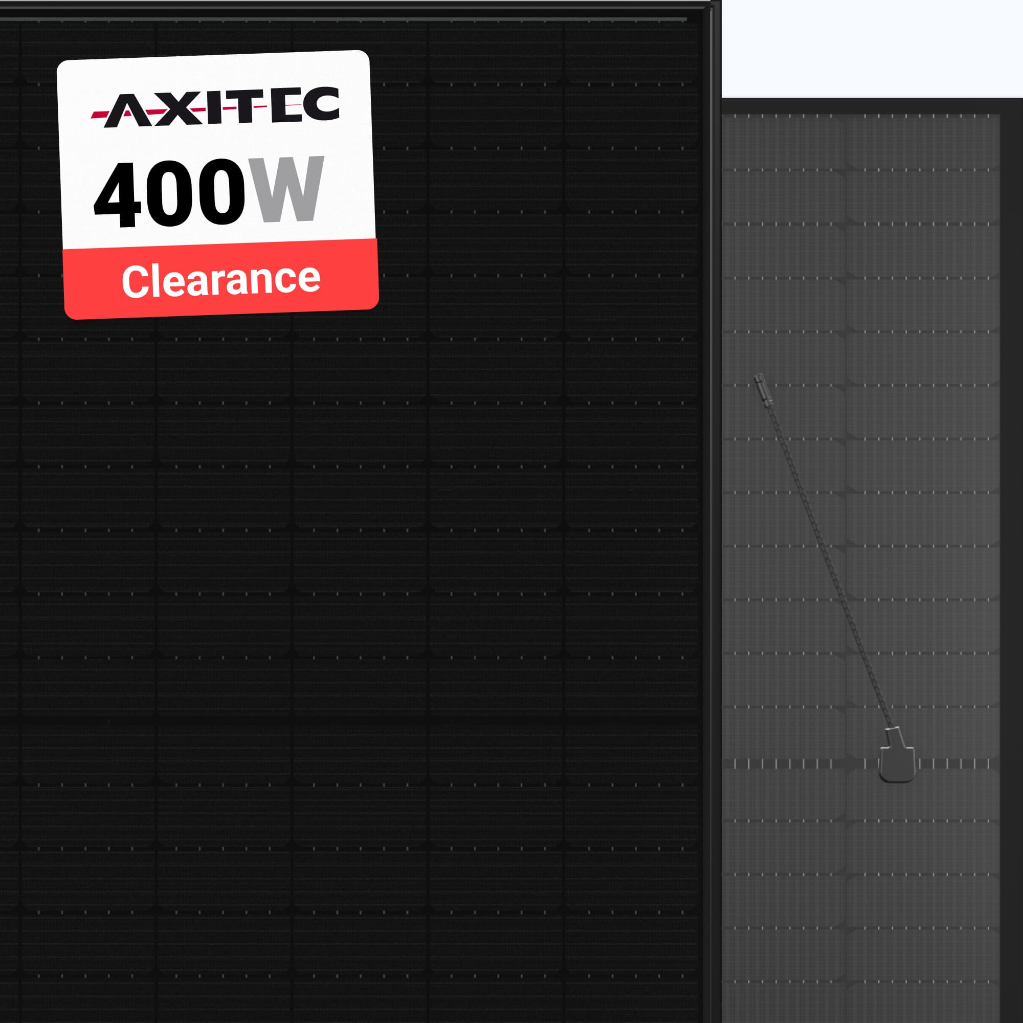 Axitec 400W Solar Panel 108 Cell Bifacial All-Black AC-400MBT/108V Clearance - A1 SolarStore