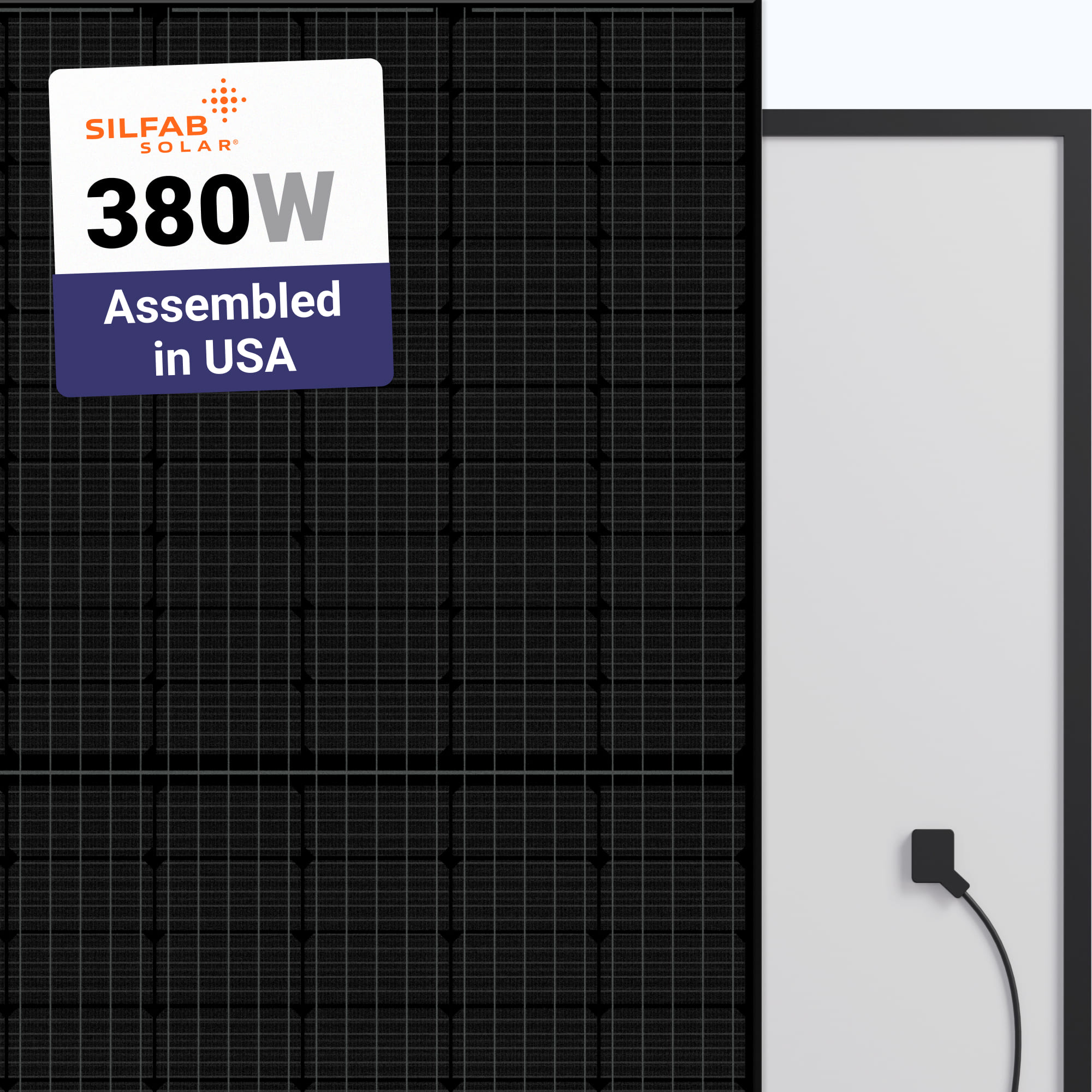 Silfab 380W Solar Panel 120 cell SIL-380-HC Assembled in USA - A1 ...