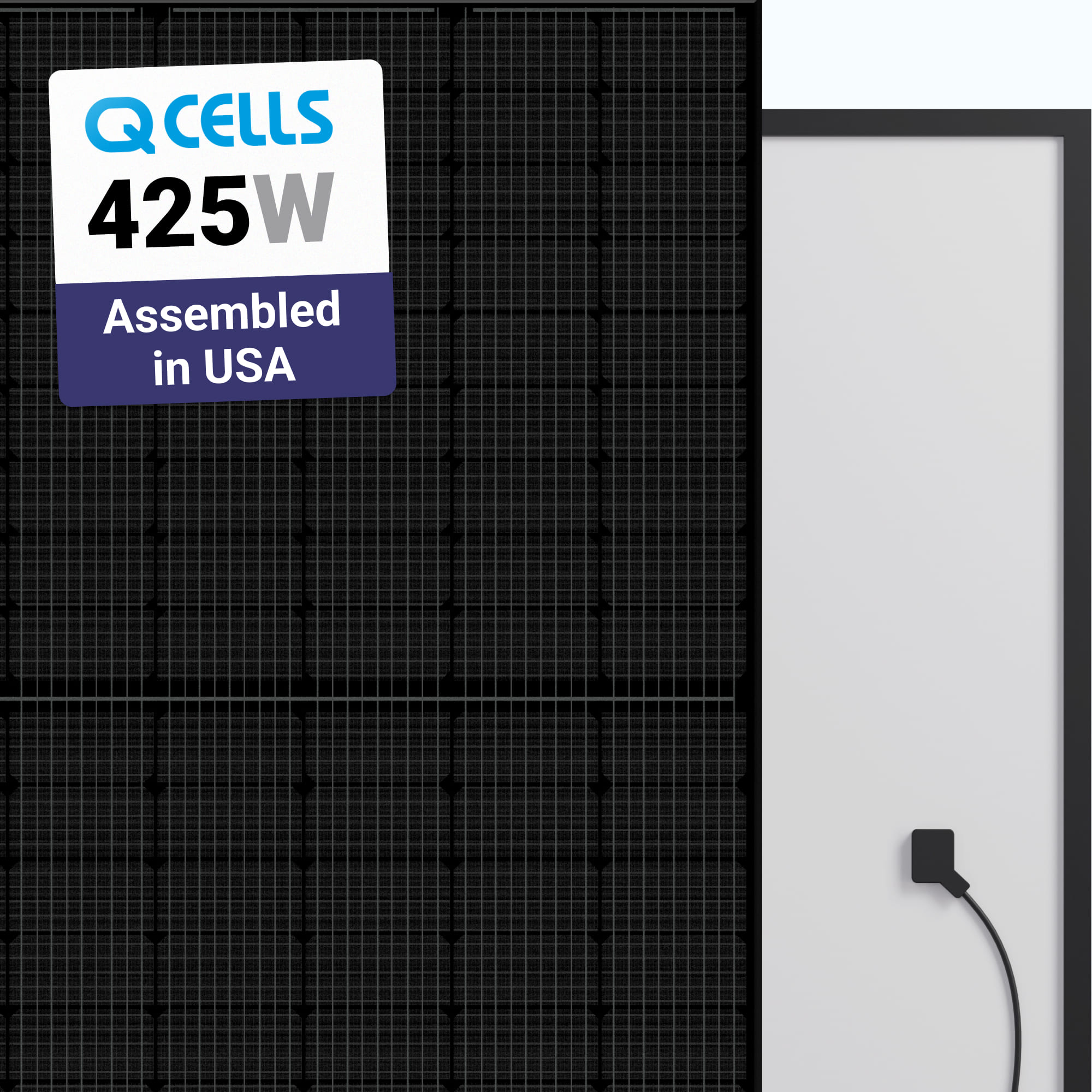 Q CELLS 425W Solar Panel 108 Cell Q.TRON BLK M-G2+ Assembled in the USA ...