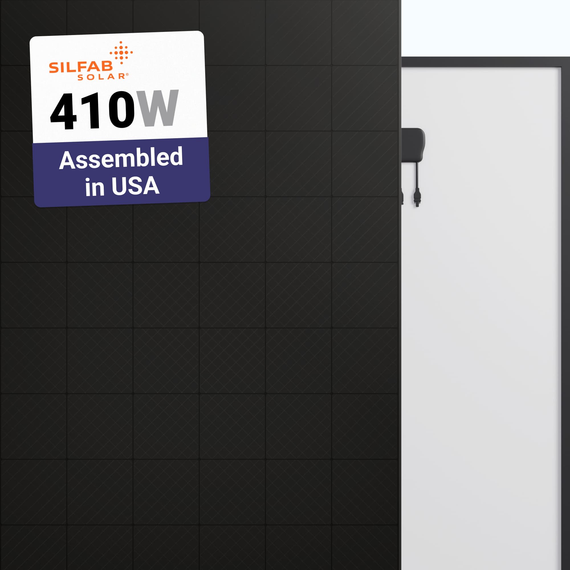 Silfab 410W Solar Panel 66 Cell SIL-410-BG Elite Assembled in the USA – A1 SolarStore