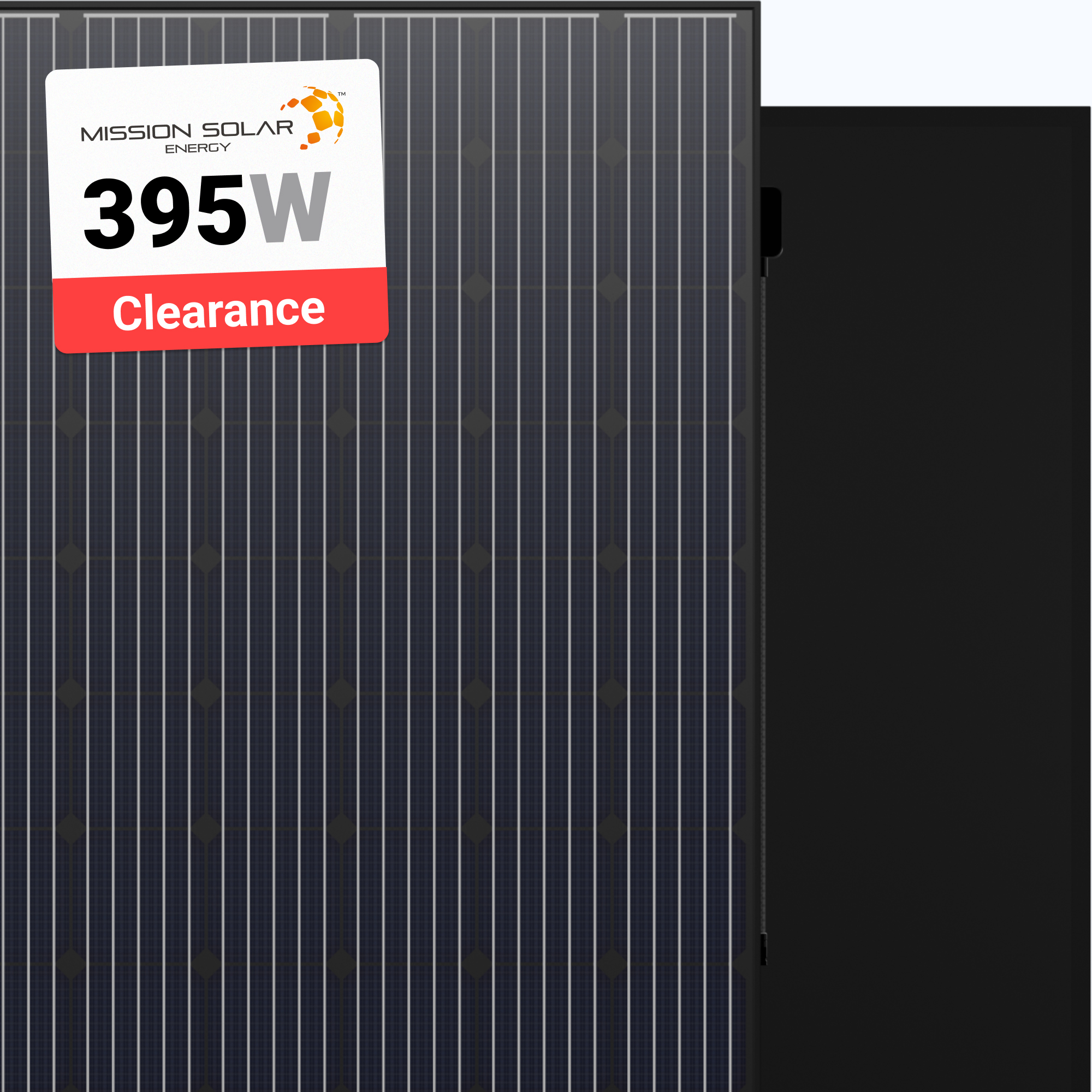 Mission Solar 395W Solar Panel 66 Cell MSE395SX9R Clearance - A1 SolarStore
