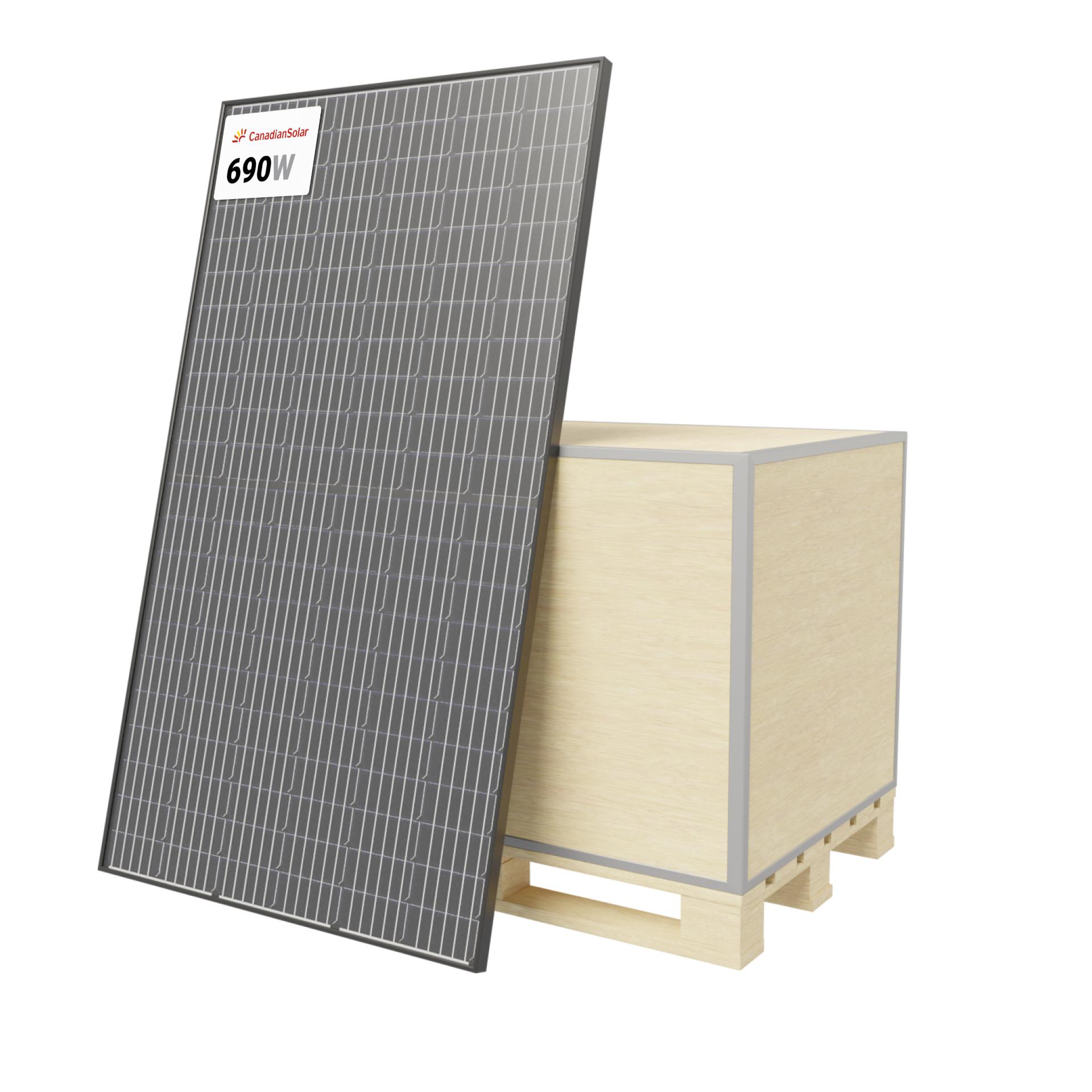 Canadian Solar 690W Solar Panel 132 Cells Bifacial CS7N-TB-AG-US-690 ...