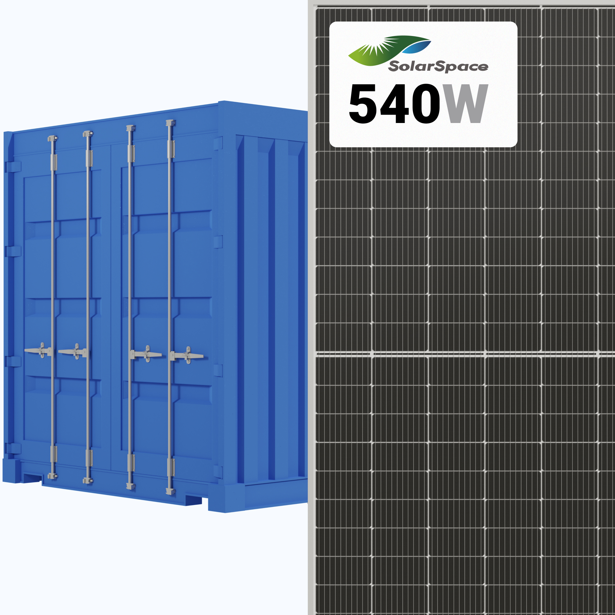SolarSpace 540W Solar Panel 144 Cells SS8-72HD-540-M Commercial 620 ...
