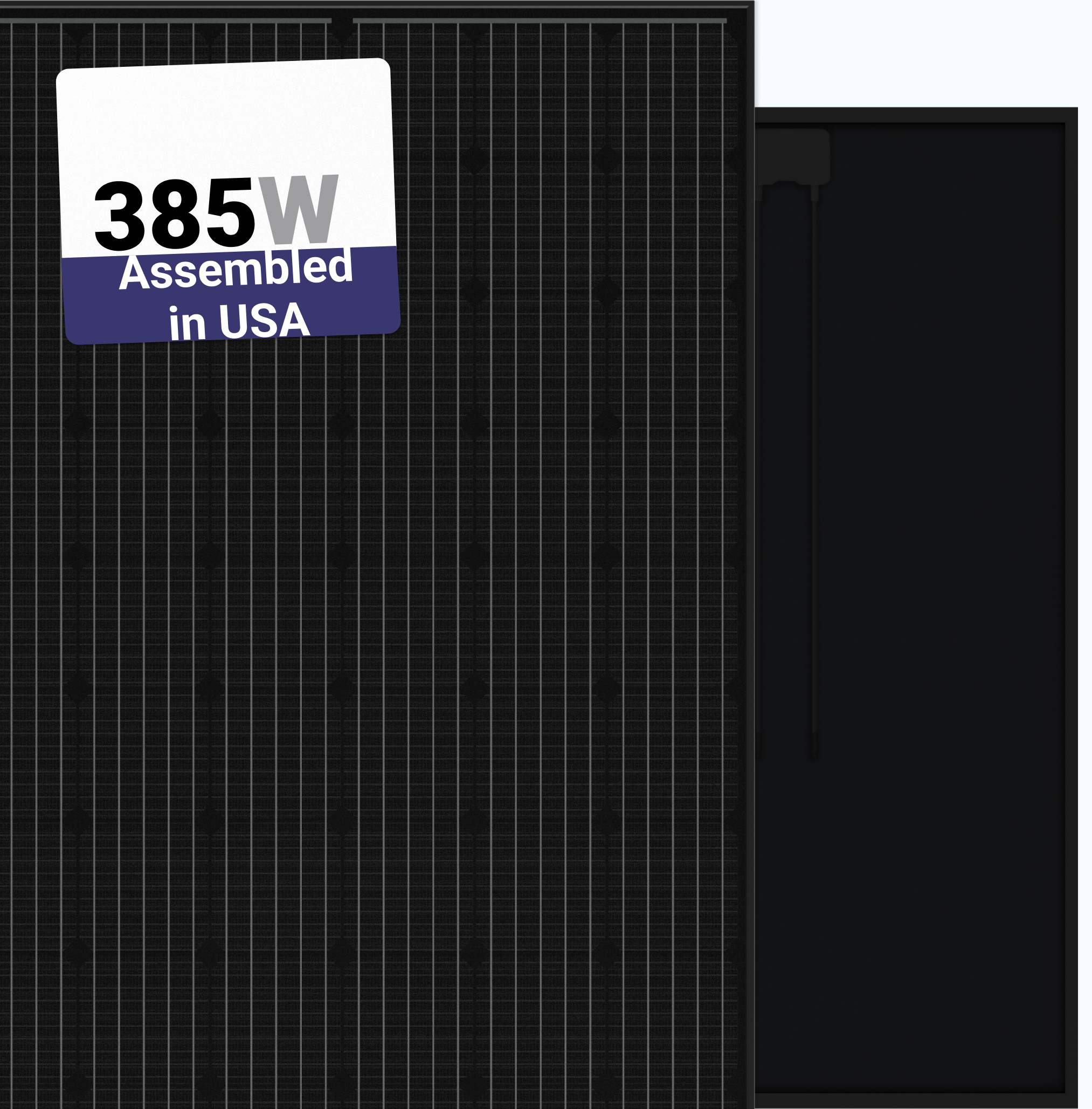 Mission Solar 385W Solar Panel 66 Cells All-Black MSE385SX5R - A1 ...