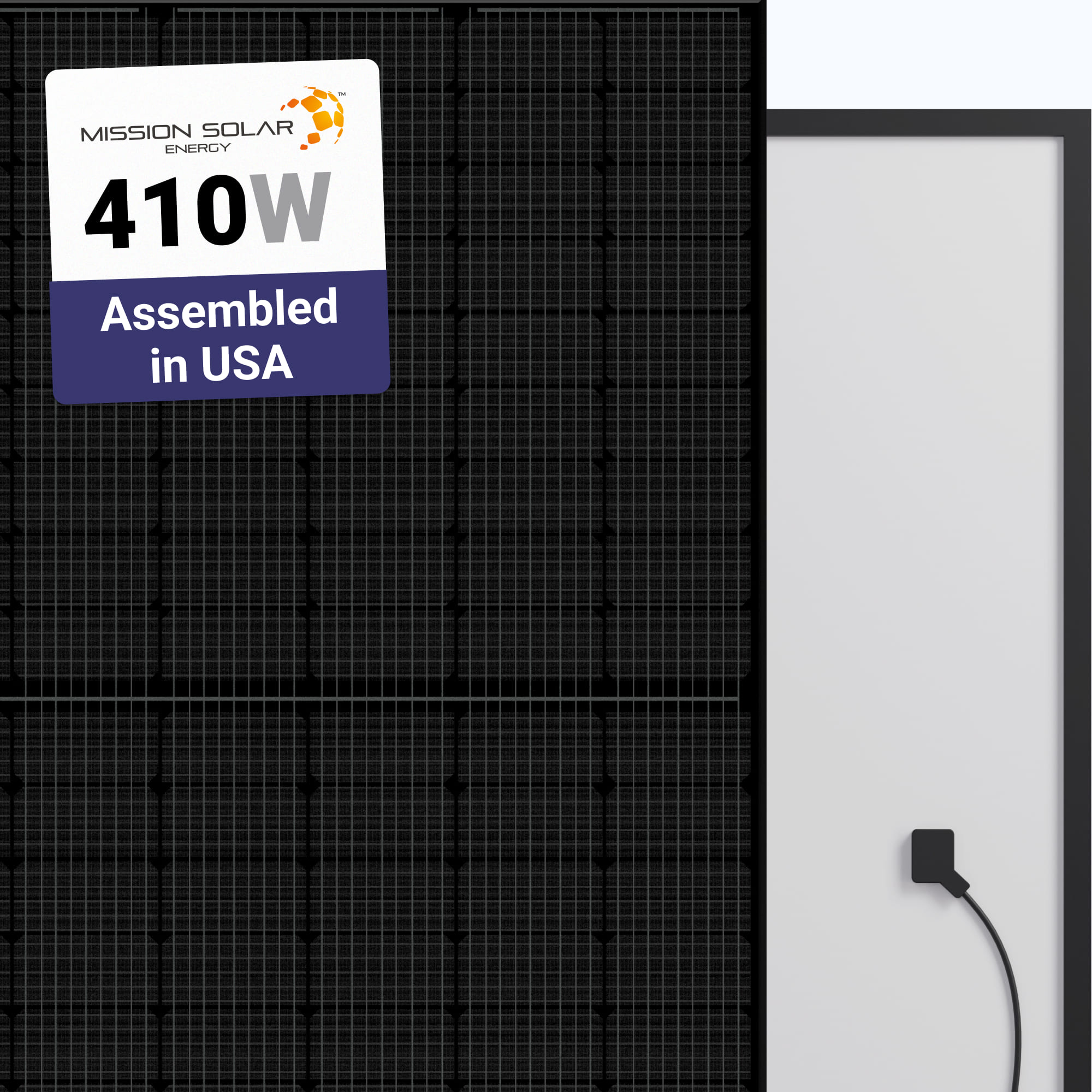 Mission Solar 410W Solar Panel 108 Cell MIN-MSE410HCOB Assembled in USA ...