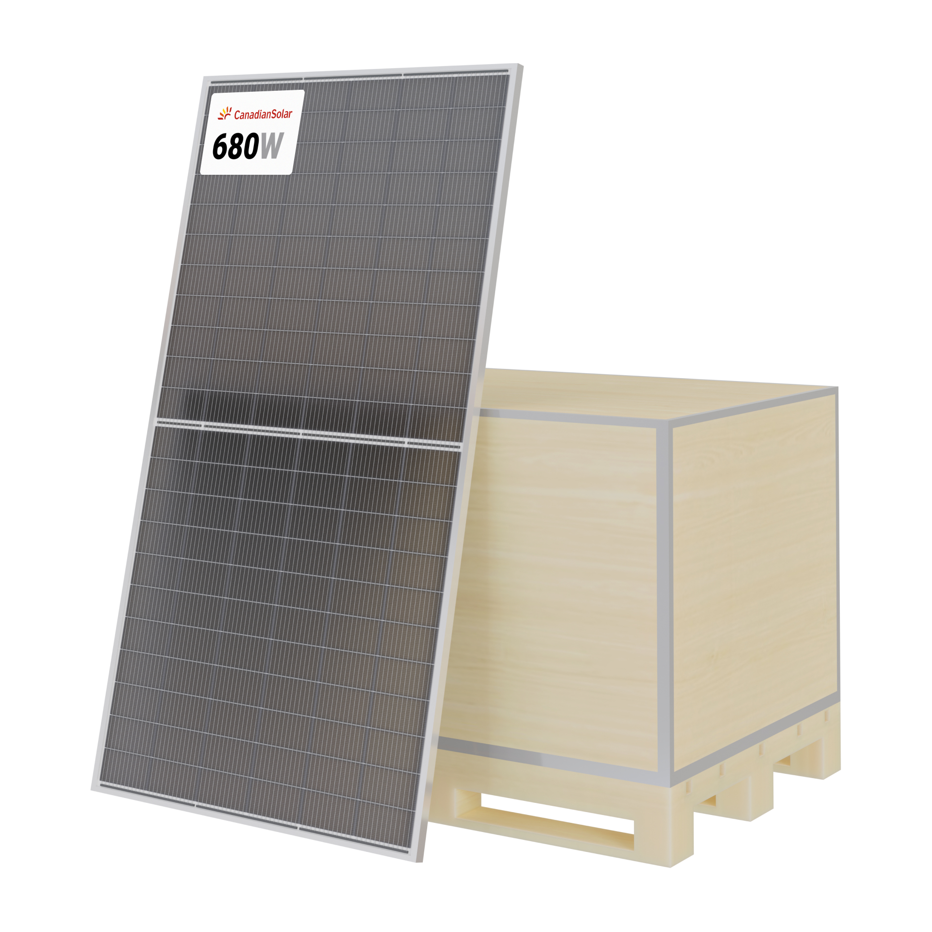 Canadian Solar 680W Solar Panel 132 Cells Bifacial CS7N-TB-AG-680 ...