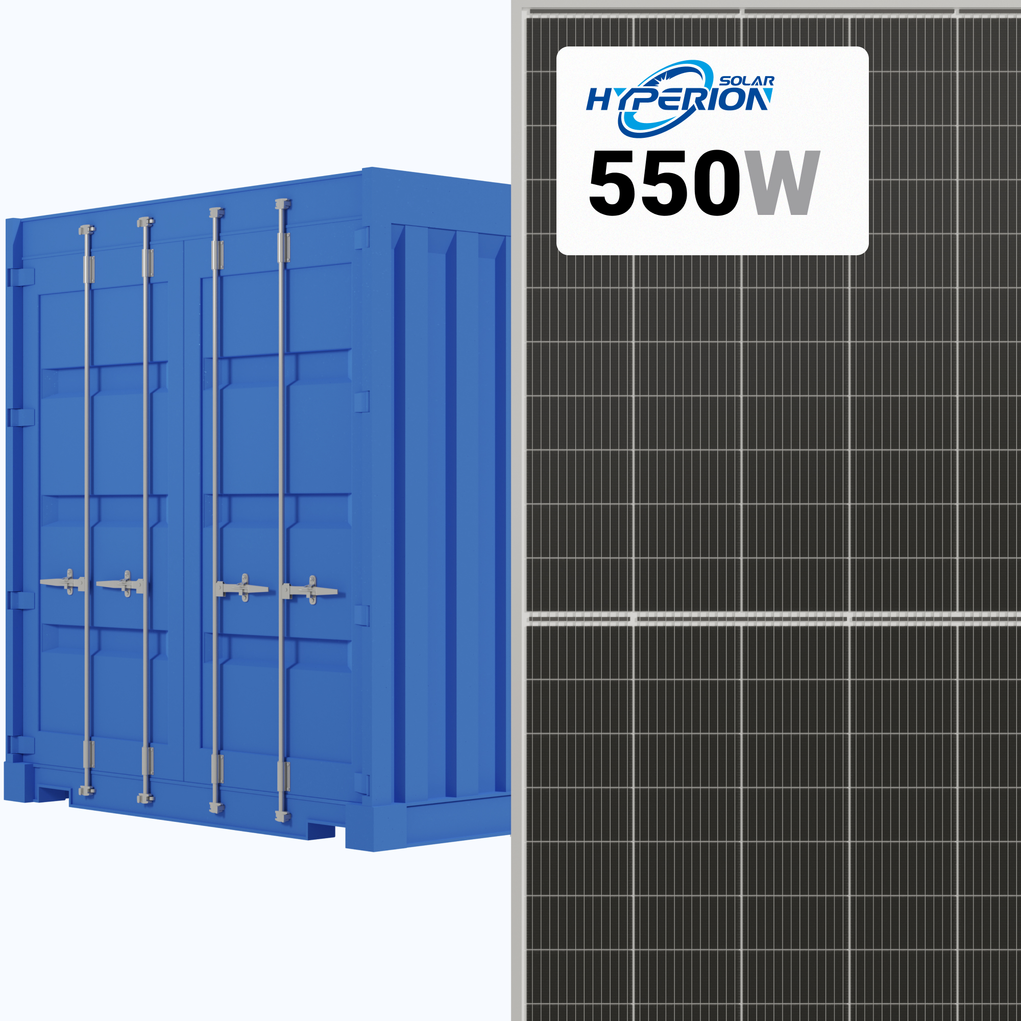 Hyperion (Runergy) 550W Solar Panel 144 Cells Bifacial HY-DH144P8-550 ...