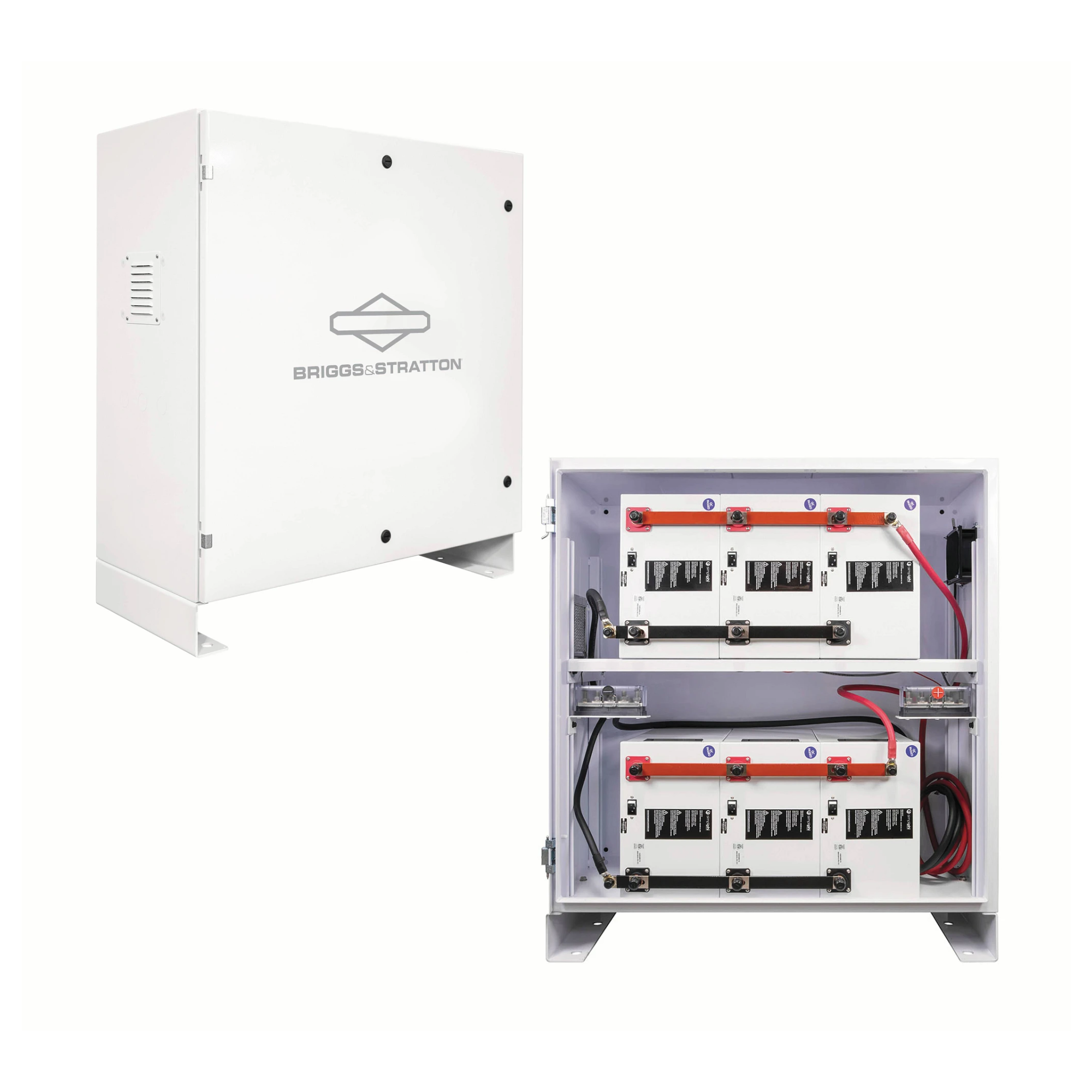 Briggs & Stratton BOSS.6: Up to 6 Batteries Enclosure with Shelves ...
