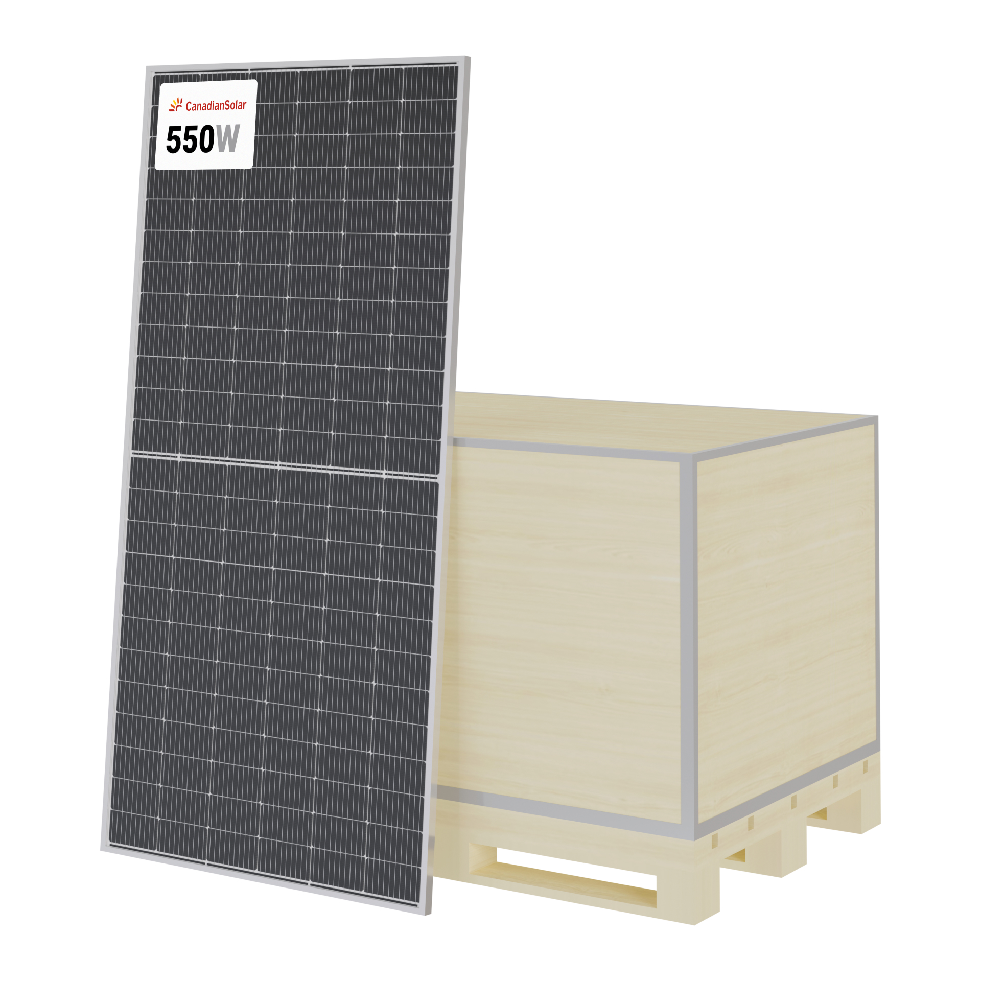 Canadian Solar 550W Solar Panel 144 Cells Bifacial CS6W-550-MB-AG ...