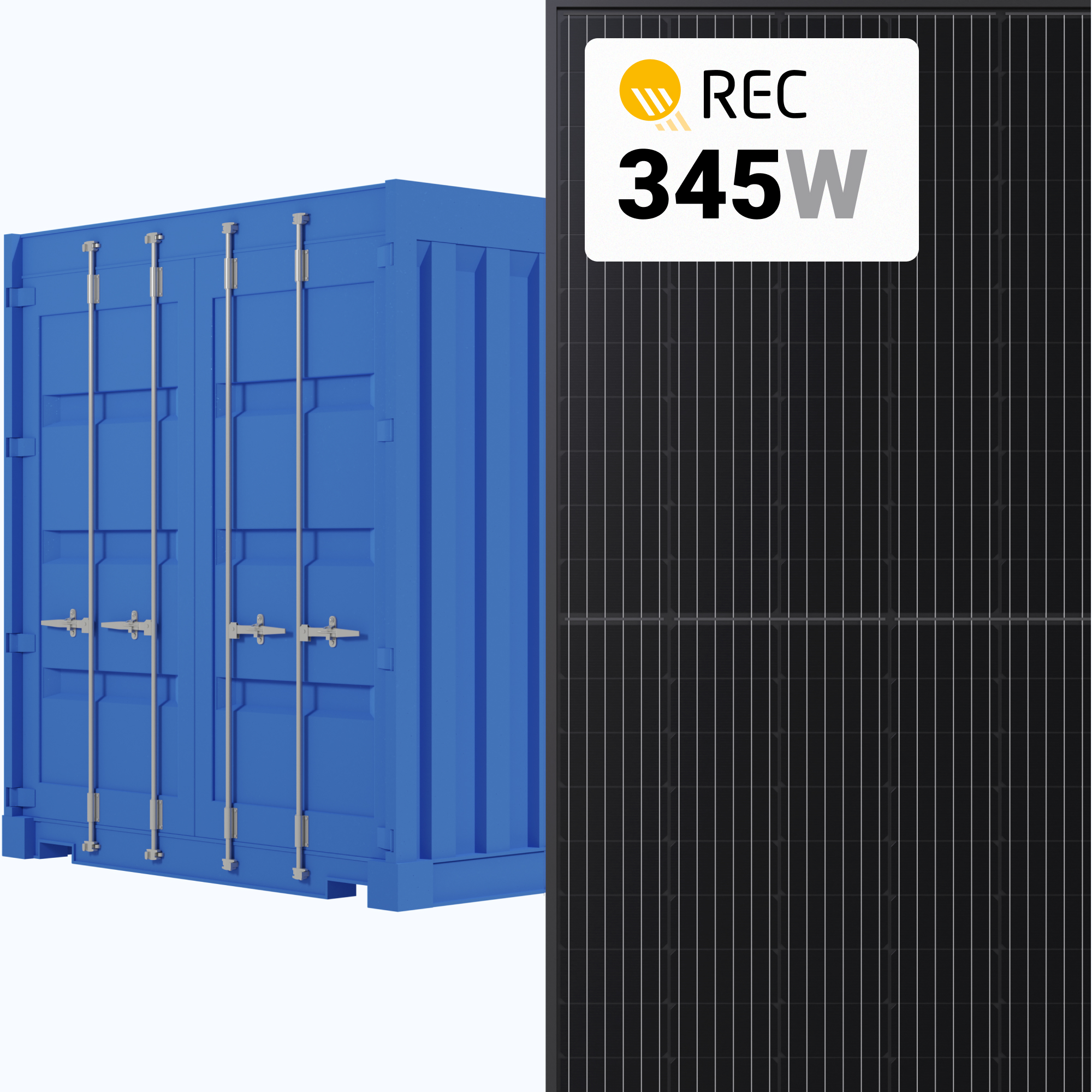 REC 345W Solar Panel 144 Cell REC345TP2S72 Commercial 792 panels per ...