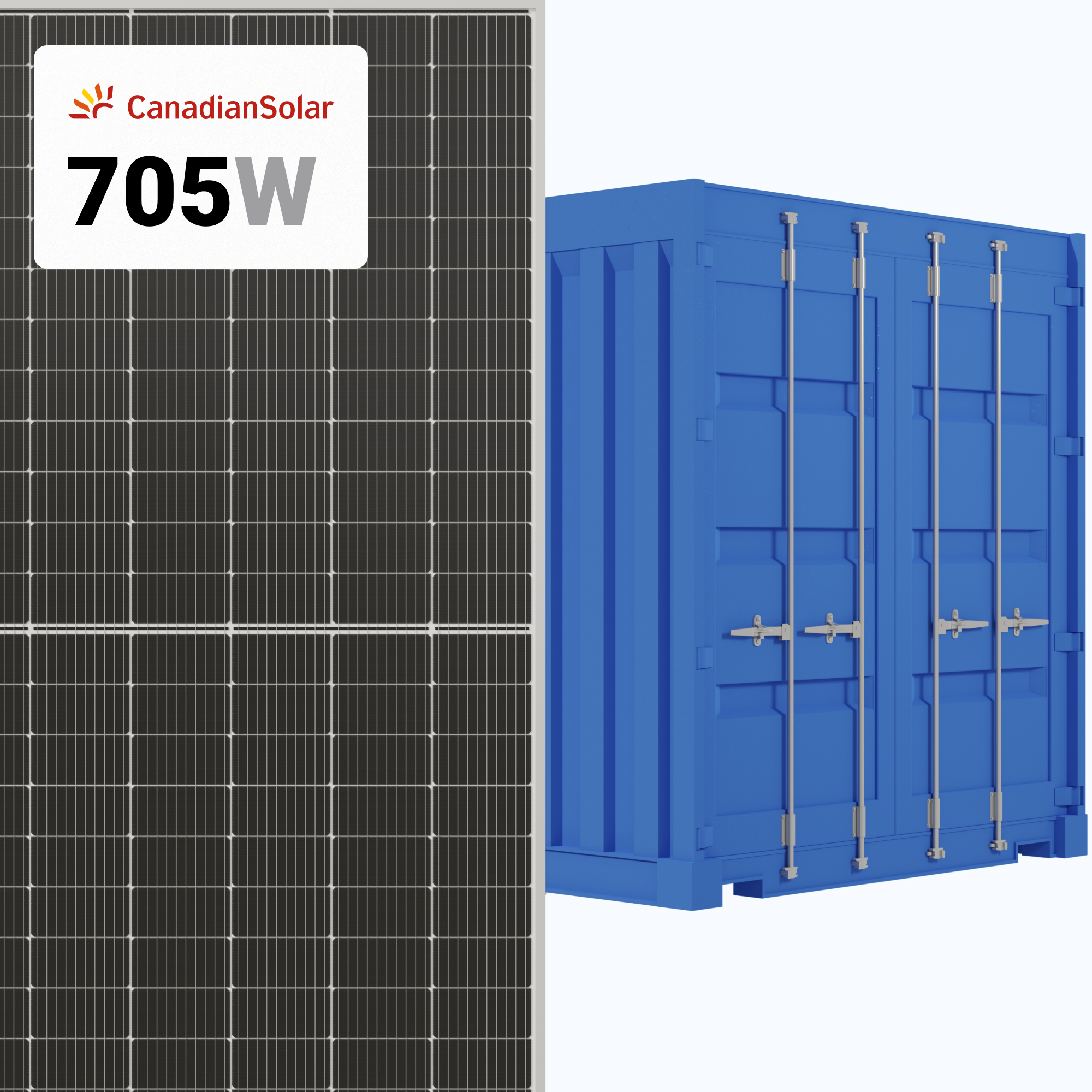 Canadian Solar 705W Solar Panel 132 Cells TOPCon Bifacial CS7N-TB-AG ...