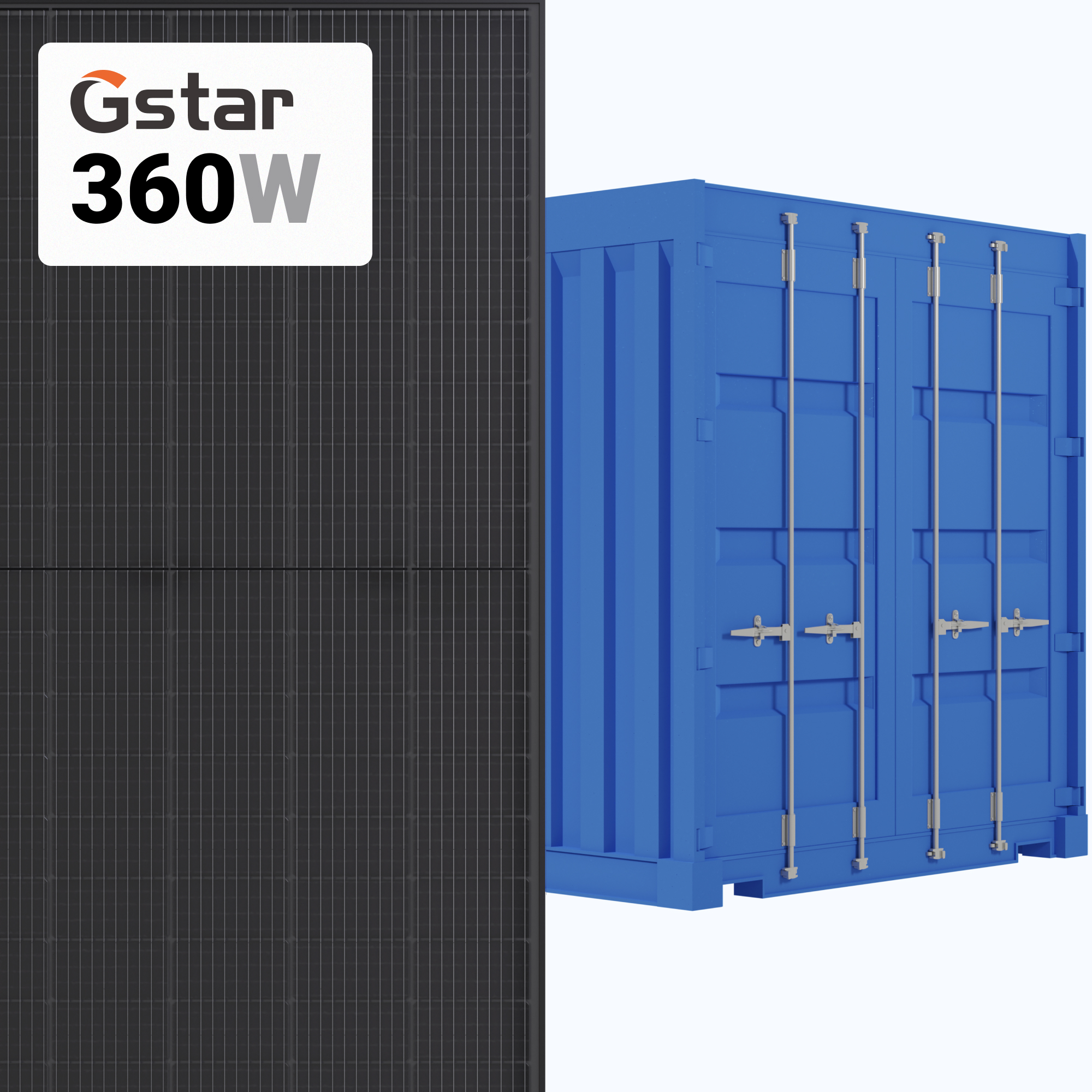 GSTAR 360W Solar Panel 120 Cell GSP6G60M-360BT Black Bifacial ...