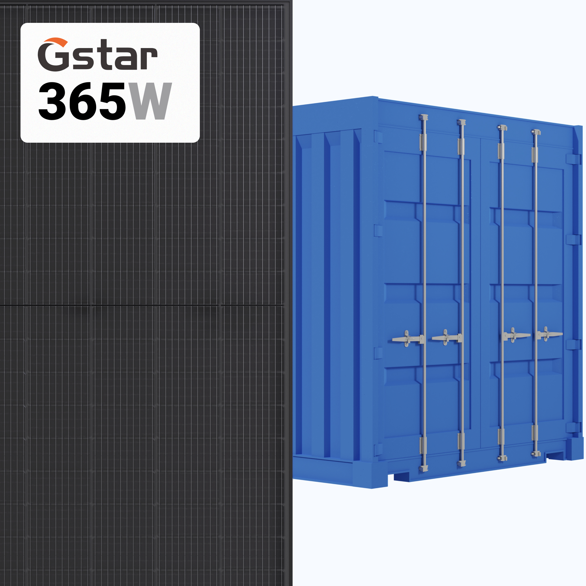 GSTAR 365W Solar Panel 120 Cell GSP6G60M-365BT Black Bifacial Commercial 806 panels per ...