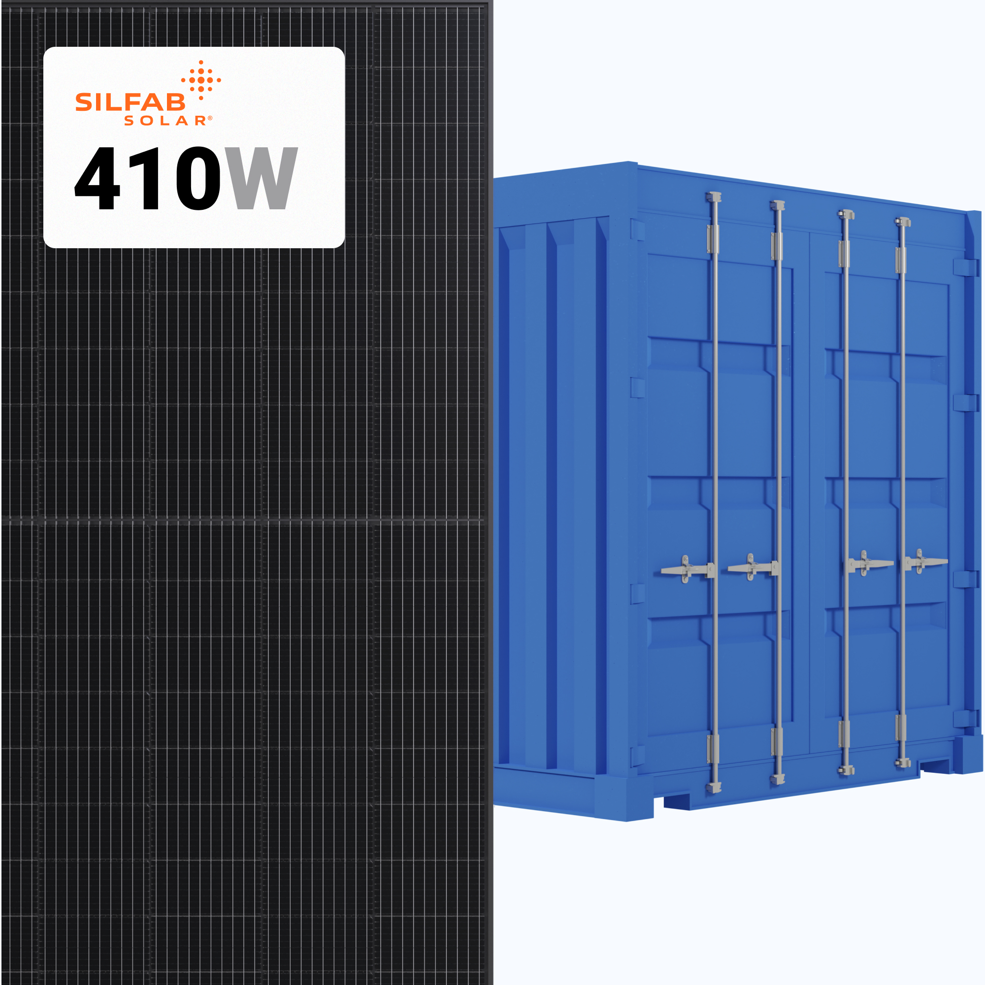 Silfab 410W Solar Panel 132 Cell SIL-410-HC+ Assembled in the USA ...