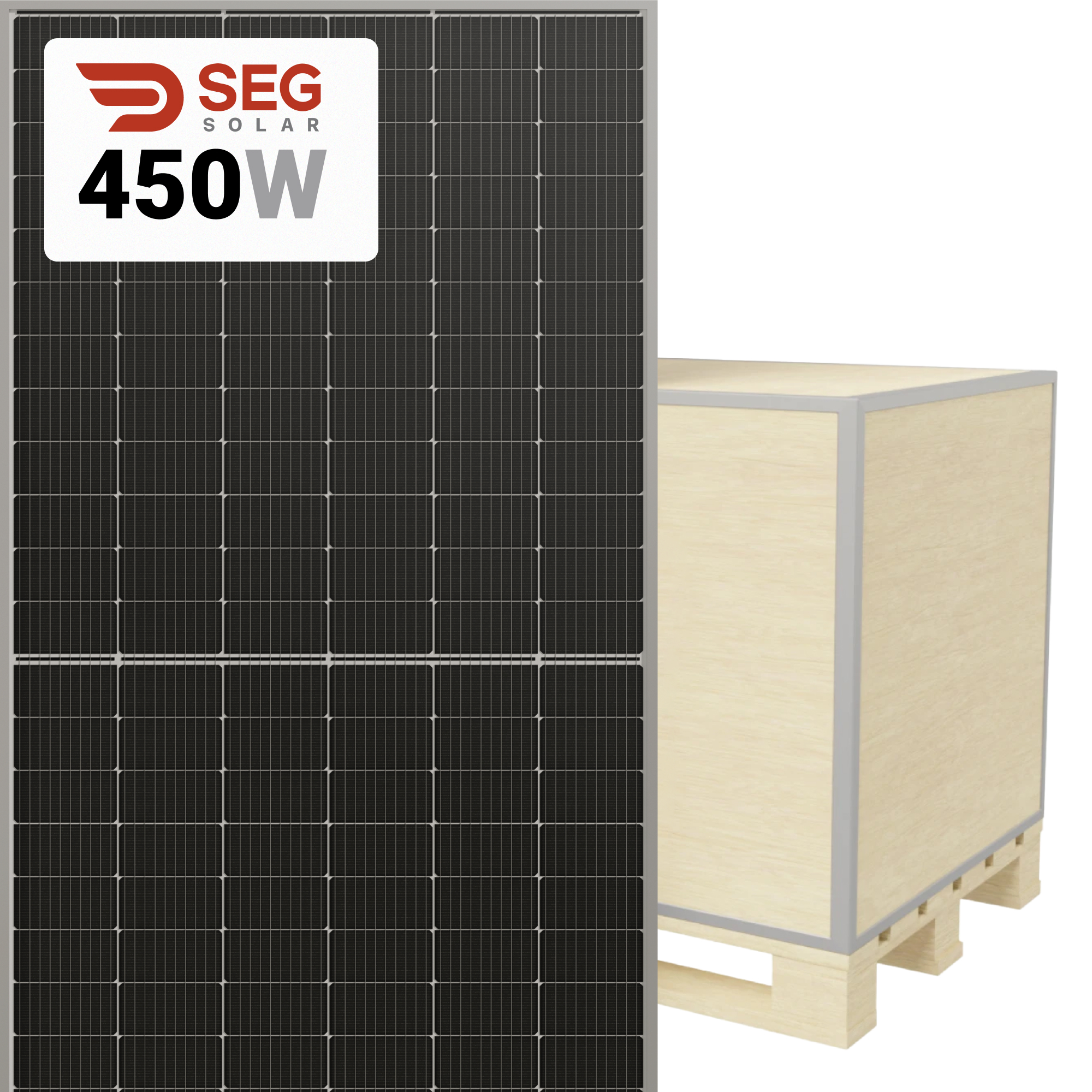SEG Solar 450w Solar Panel 144 Cell Bifacial SEG-450-BMA-BG Wholesale ...