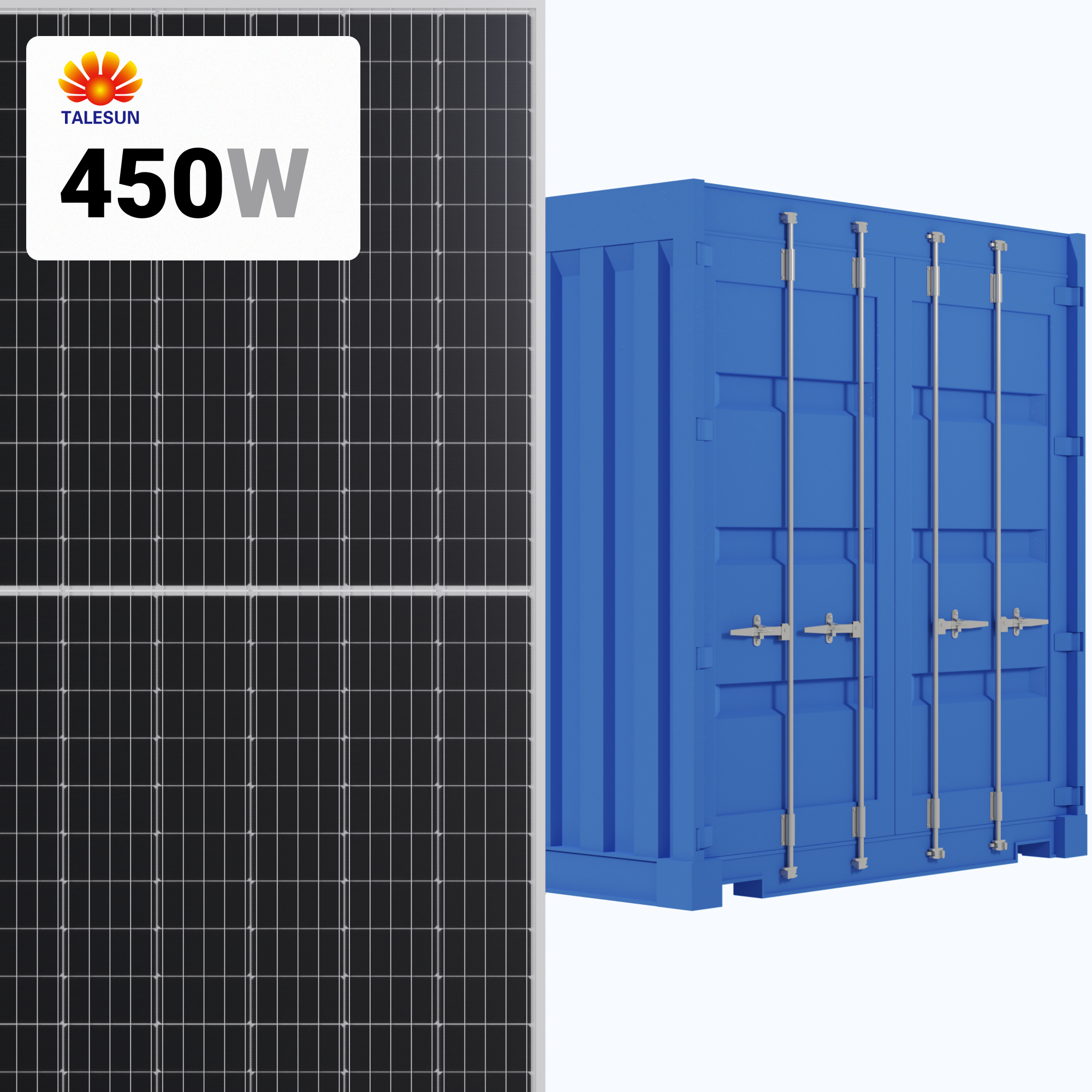 Talesun Solar 450W Panel 144 Cells Bifacial TD6I72M-450 Commercial 648 ...
