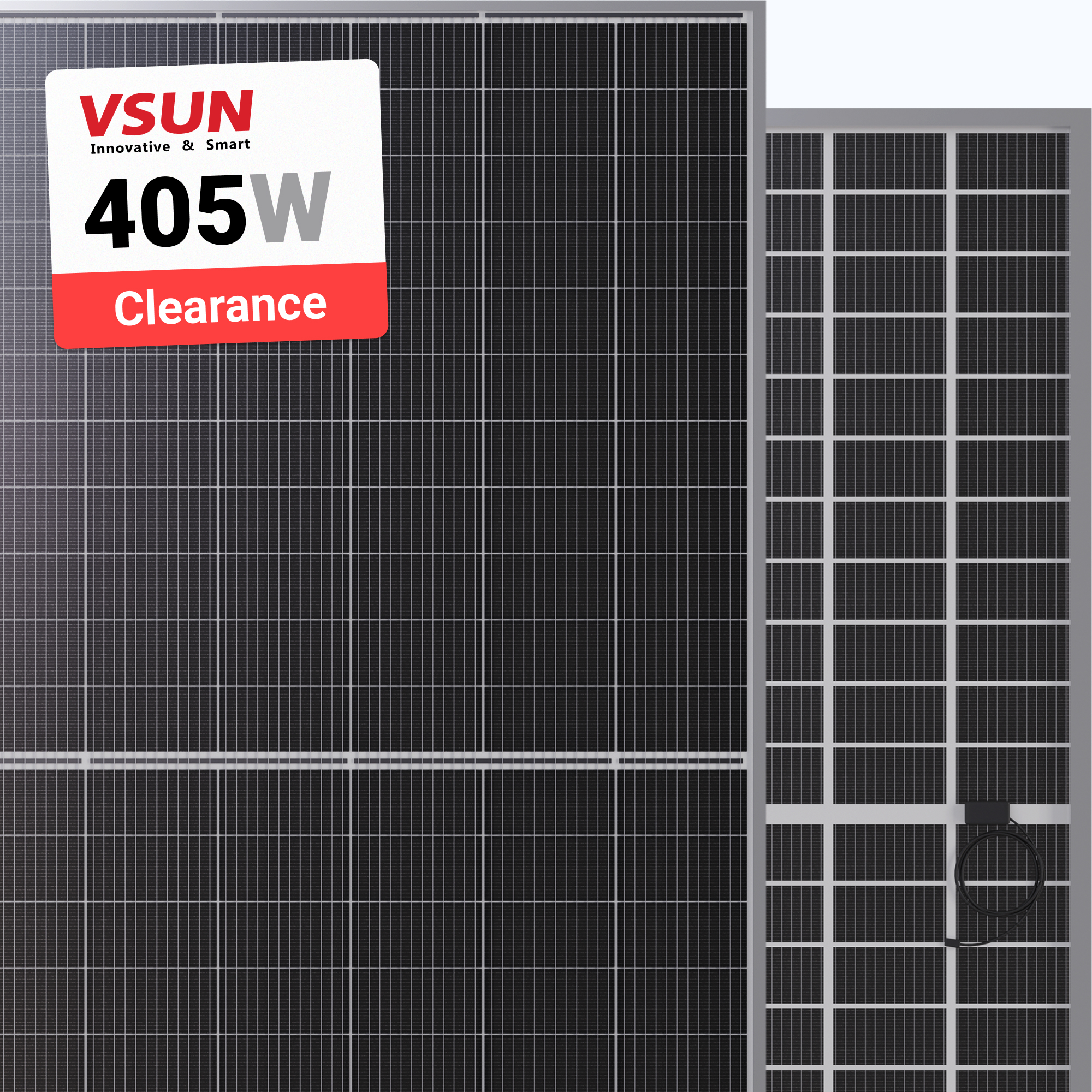 VSUN 405W Solar Panel 108 Cell Bifacial VSUN405-108-BMH Clearance - A1 ...