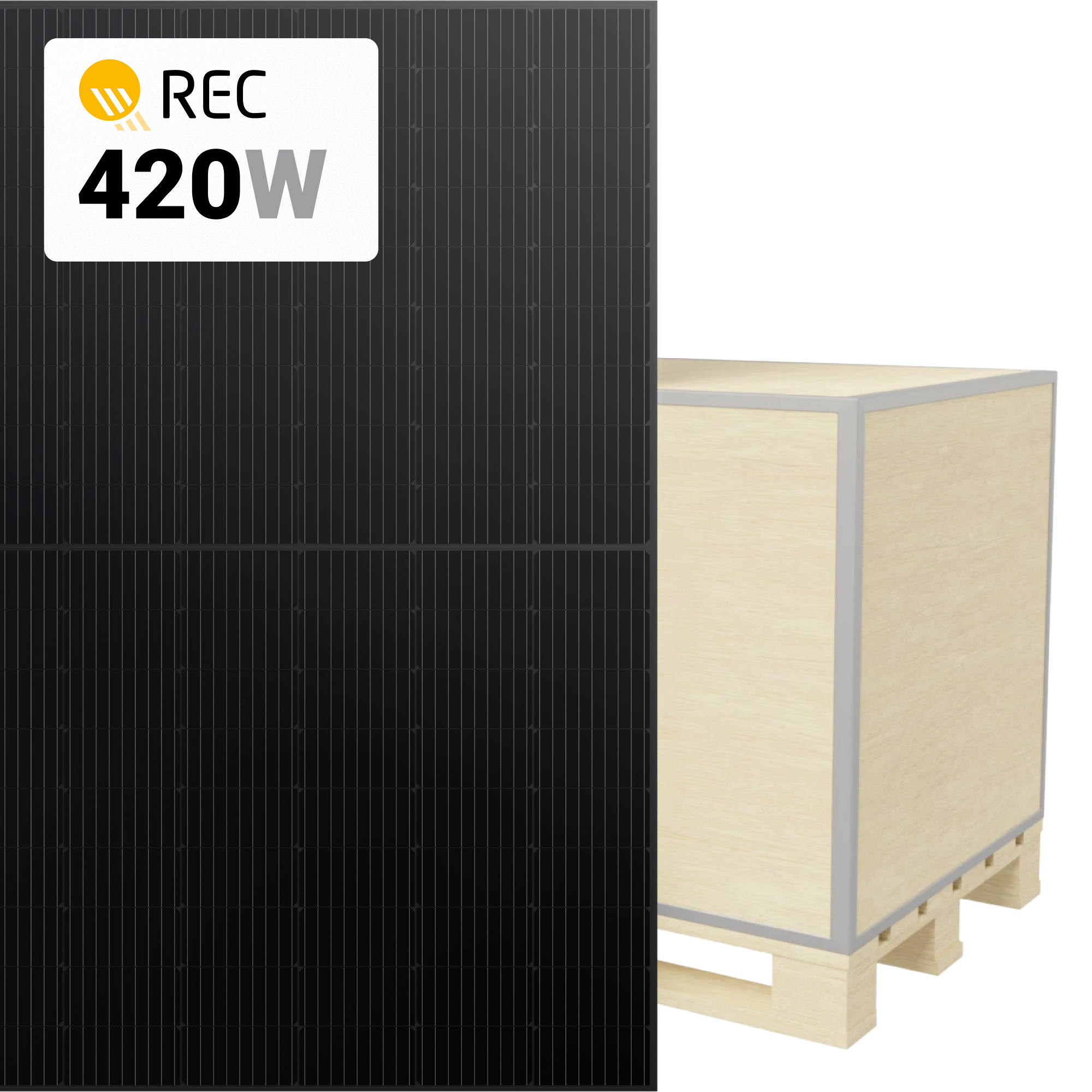 REC 420W Solar Panel 132 Cell REC420AAPURE2 Wholesale 33 panels per ...