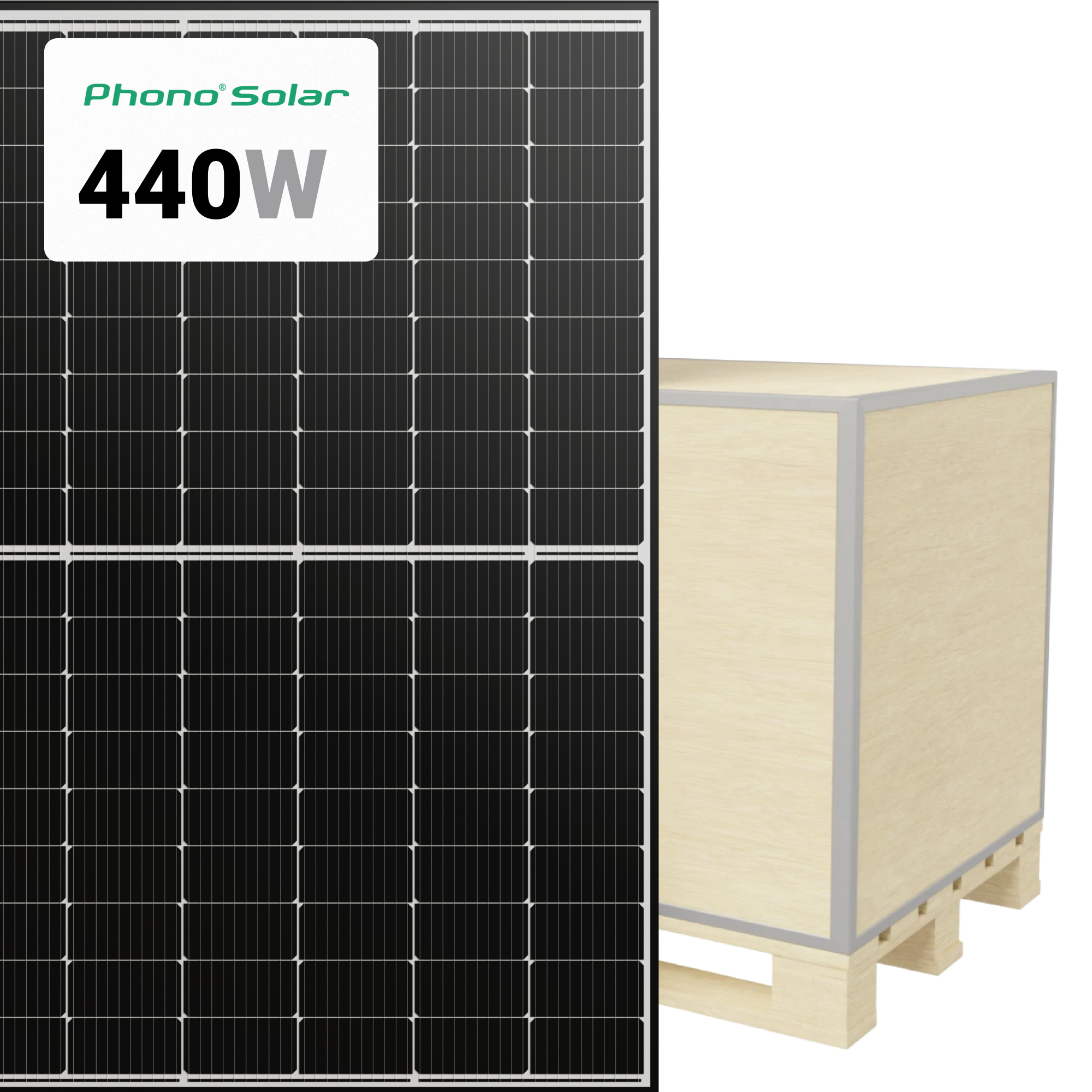 Phono Solar 440W Solar Panel 108 Cells Bifacial PS440M8GFH-18/VNHB ...