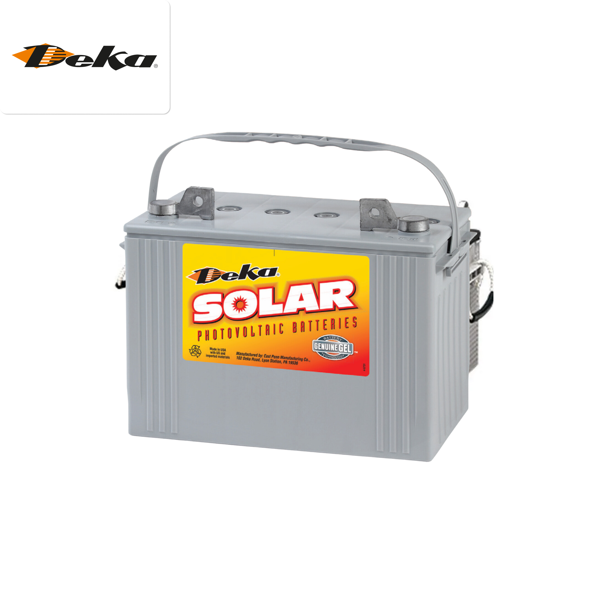 MK Battery DEKA 8G27-HFL-DEKA Gel Deep Cycle Battery 12V - A1 SolarStore