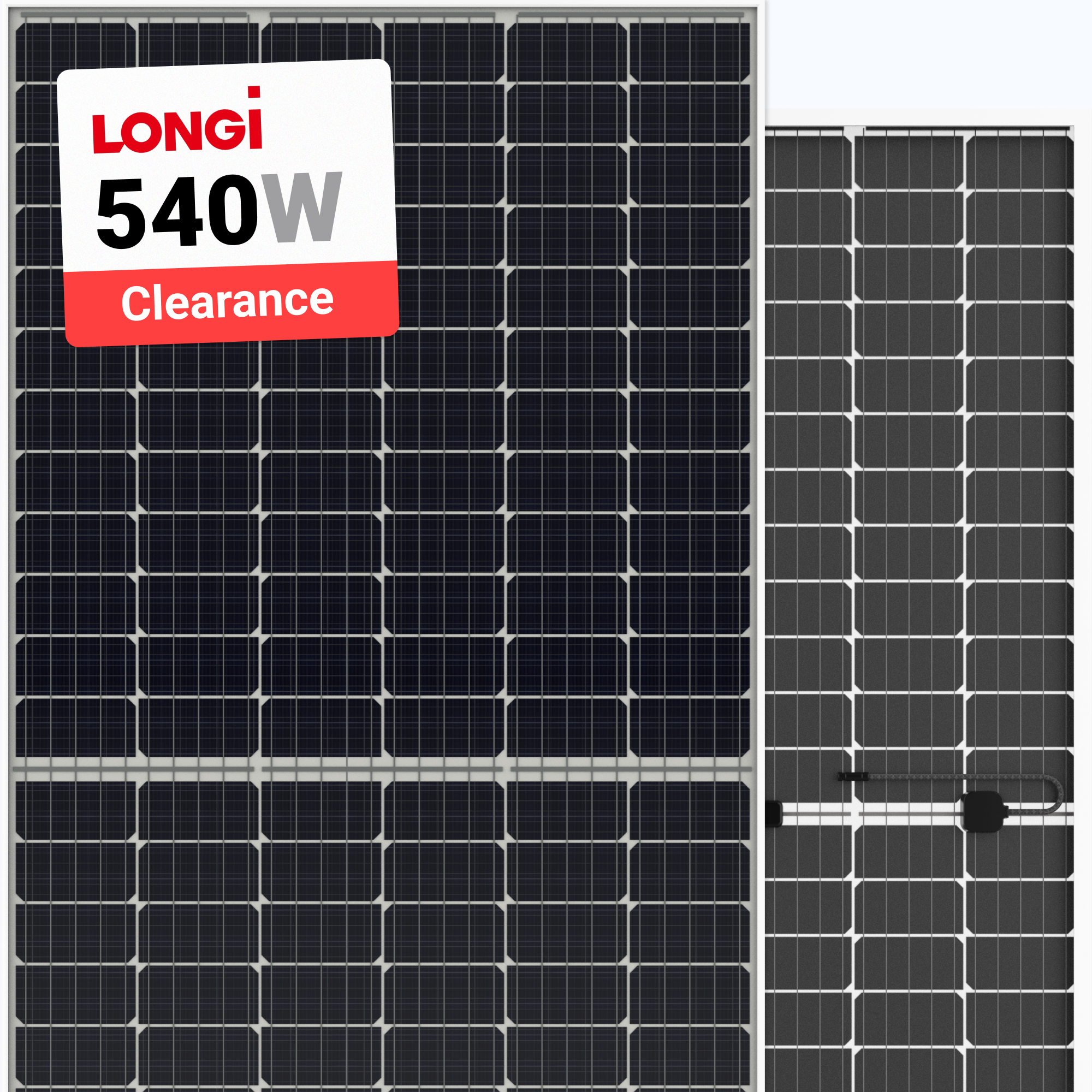 LONGi 540W Solar Panel 144 Cell Bifacial LR5-72HBD-540M Clearance - A1 ...