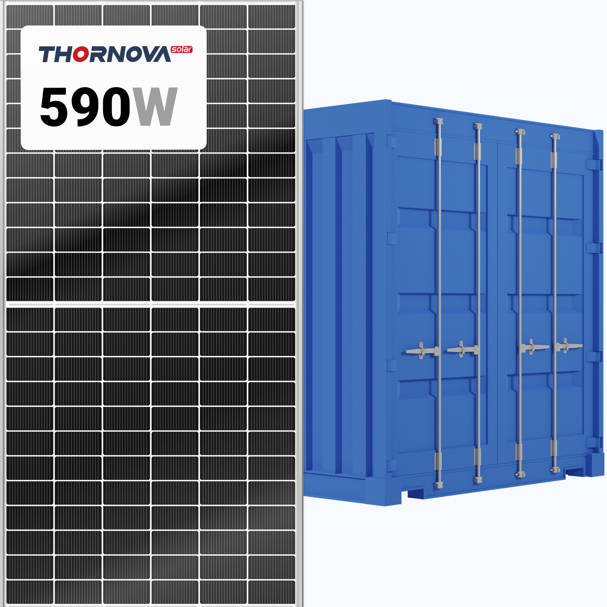 Thornova Solar 590W Solar Panel 144 Cells Bifacial M Pro TS-BGT72(590 ...