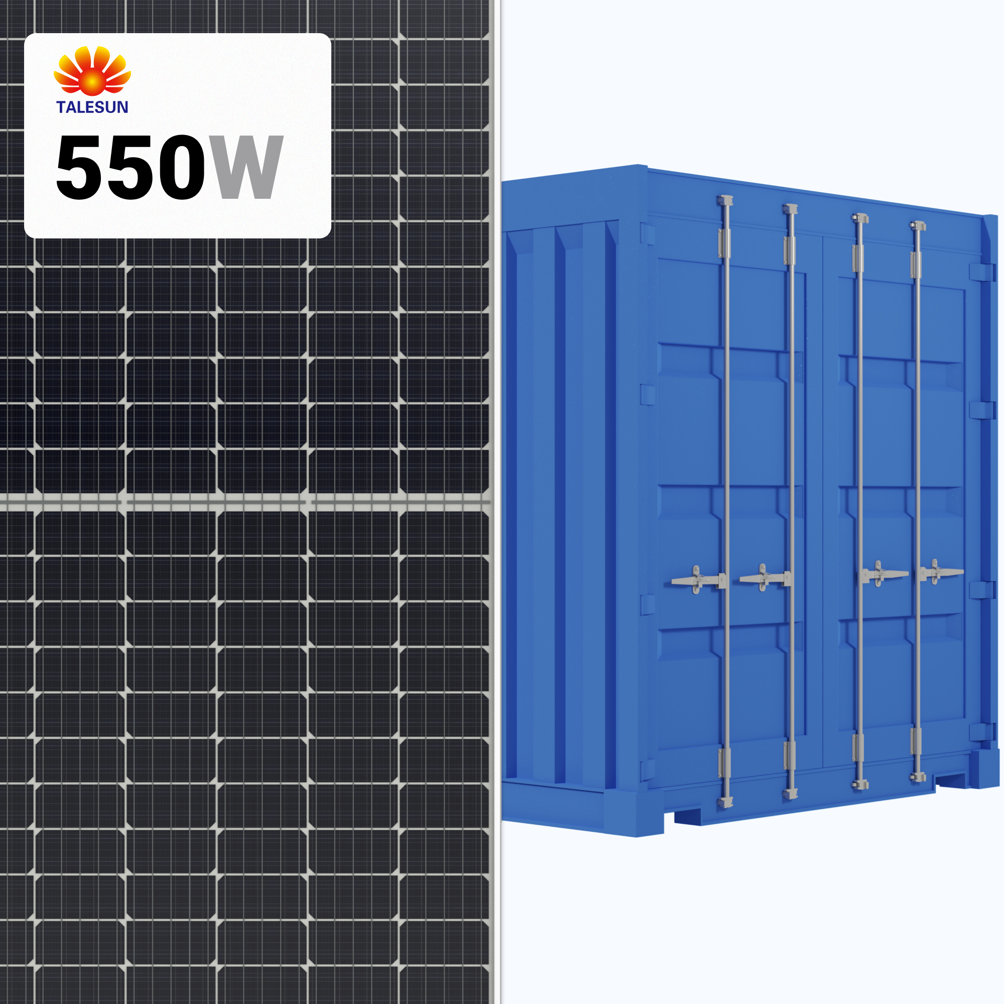 Talesun Solar 550W Solar Panel 144 Cells Bifacial TD7G72M-550 ...