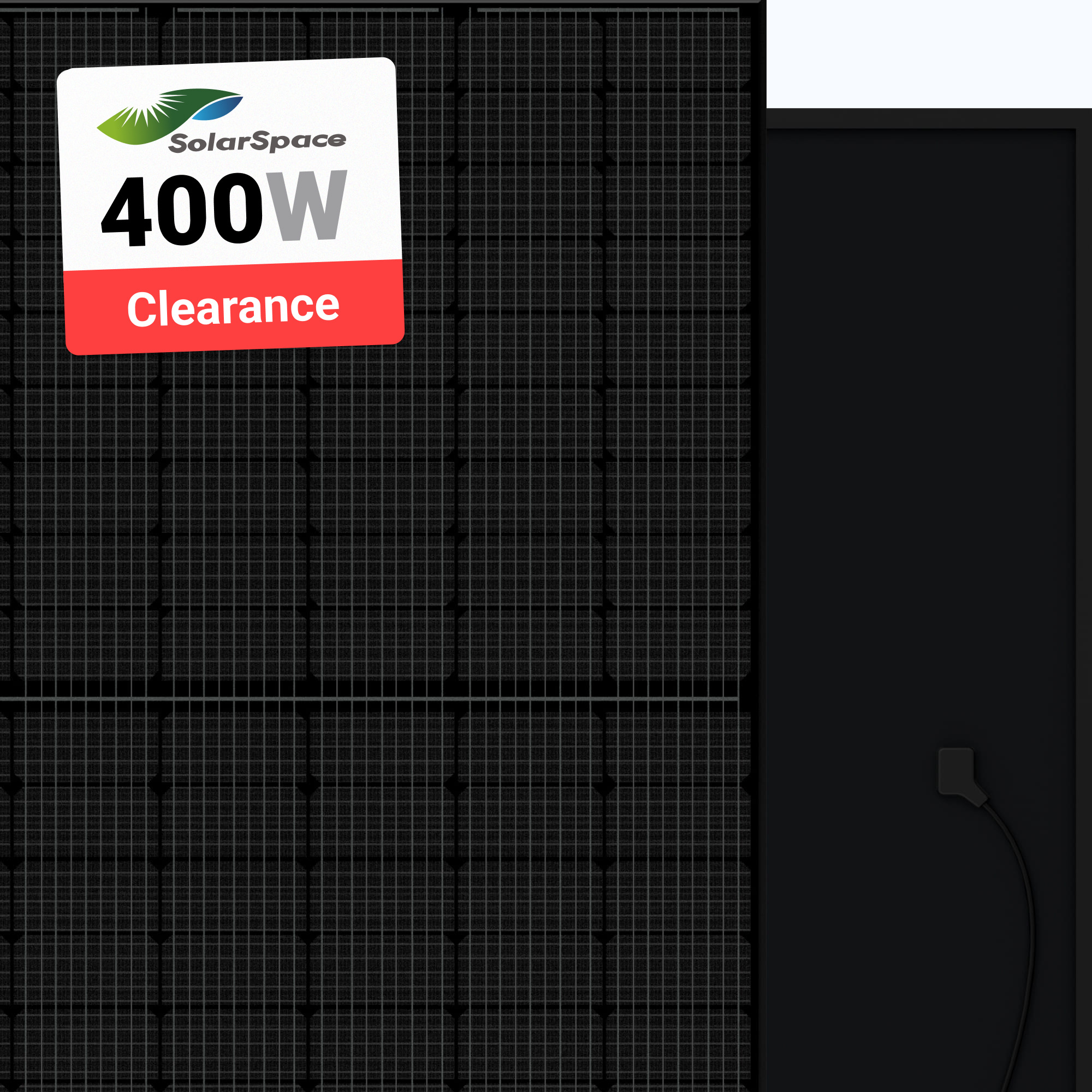SolarSpace 400W Solar Panel 108 Cells SS8-54HSB-400-M Clearance - A1 ...