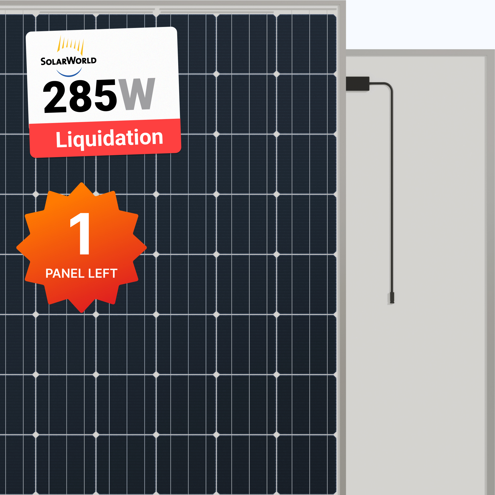 SolarWorld 285W Solar Panel 60 Cell SW 285 Mono Black Assembled in USA ...