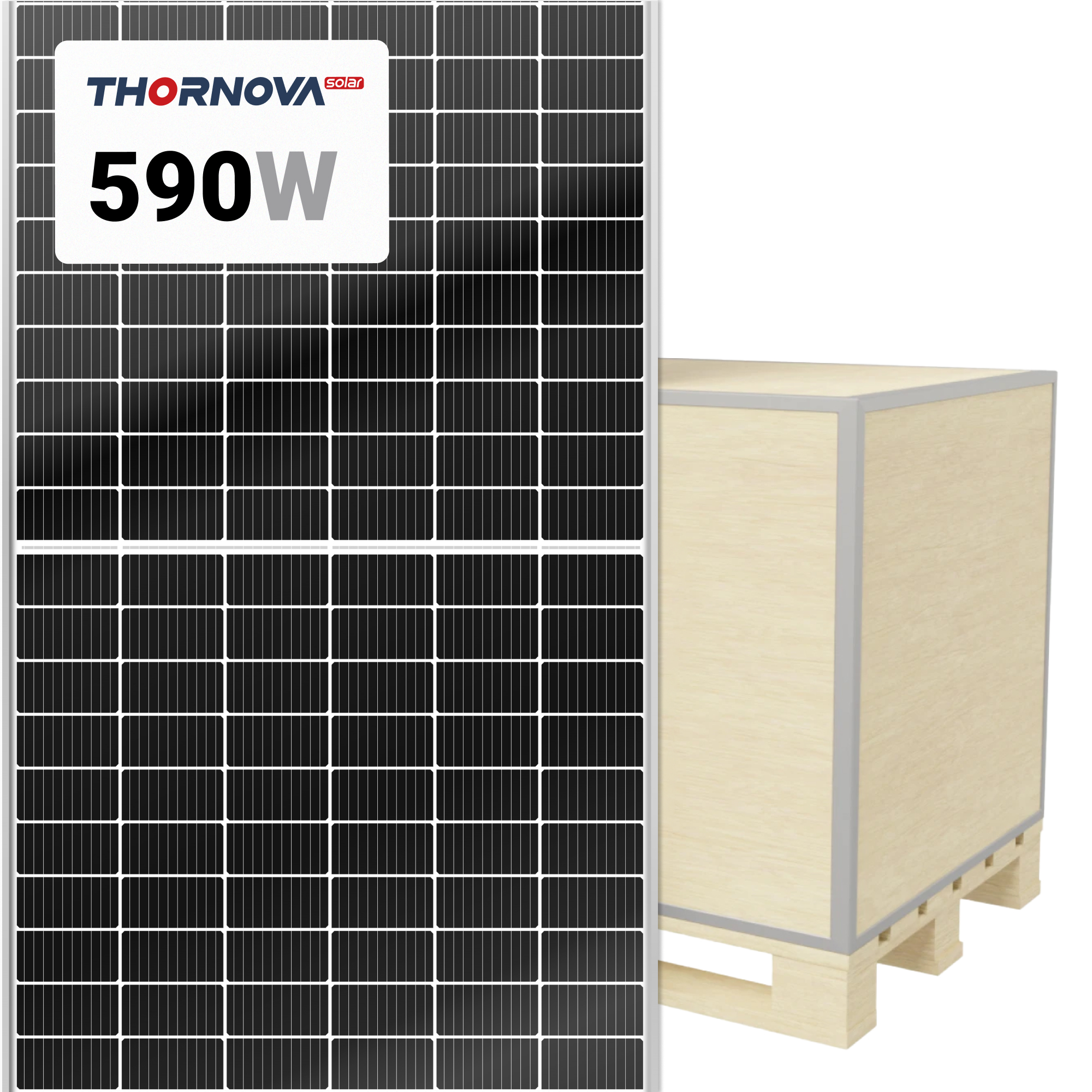 Thornova Solar 590W Solar Panel 144 Cells Bifacial M Pro TS-BGT72(590 ...