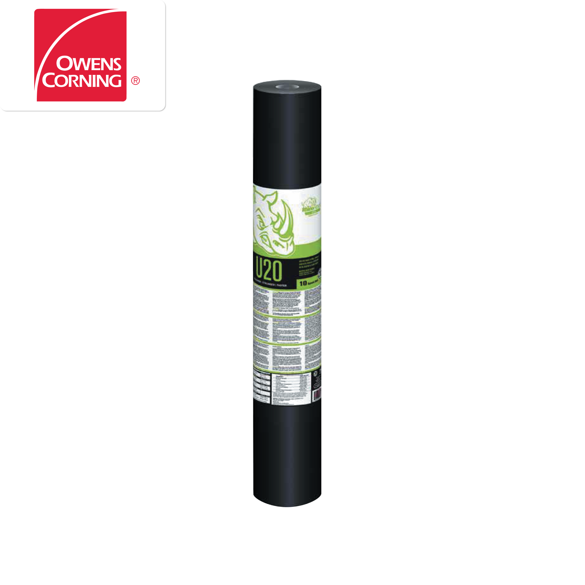 Owens Corning RhinoRoof U20 Synthetic Roof Underlayment 42 in x 286 ft ...