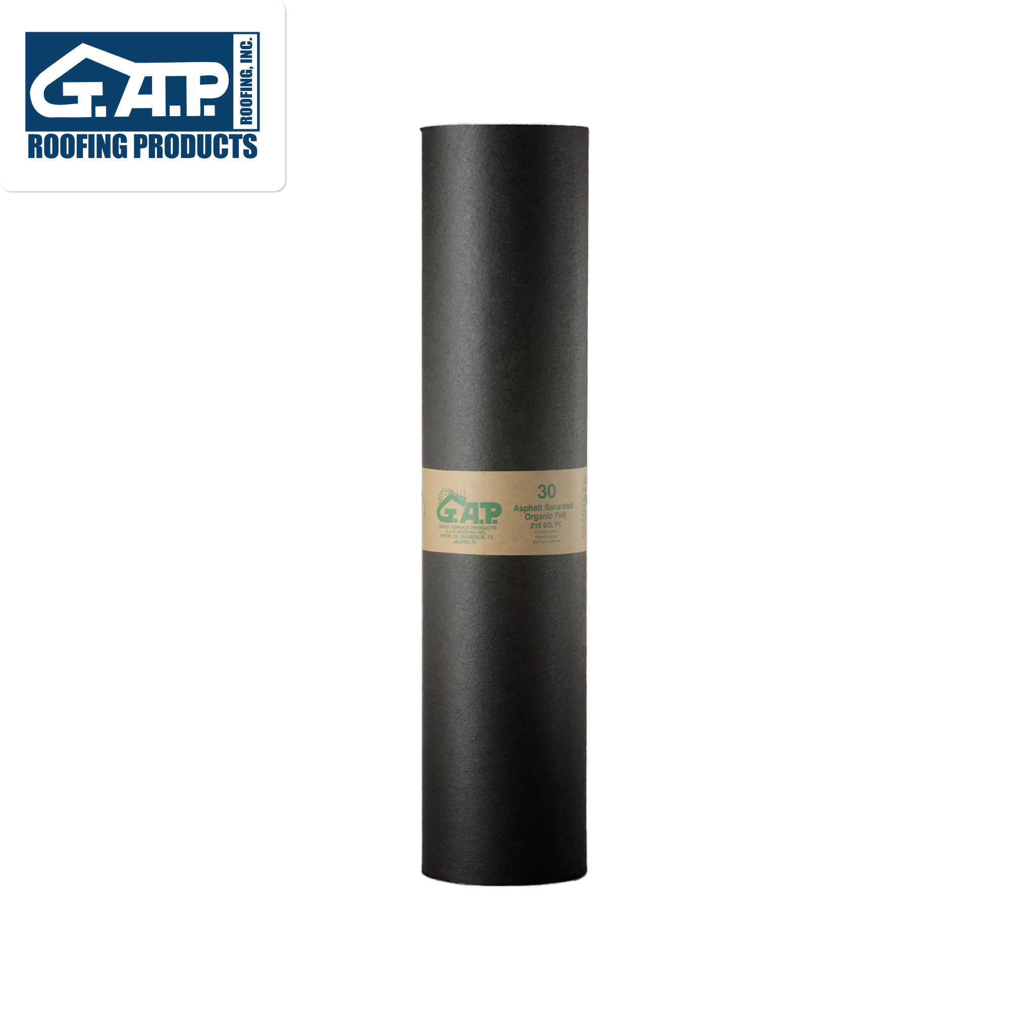 G.A.P. ASTM 30 D226 Asphalt Saturated Roof Underlayment 36 in x 72 ft ...