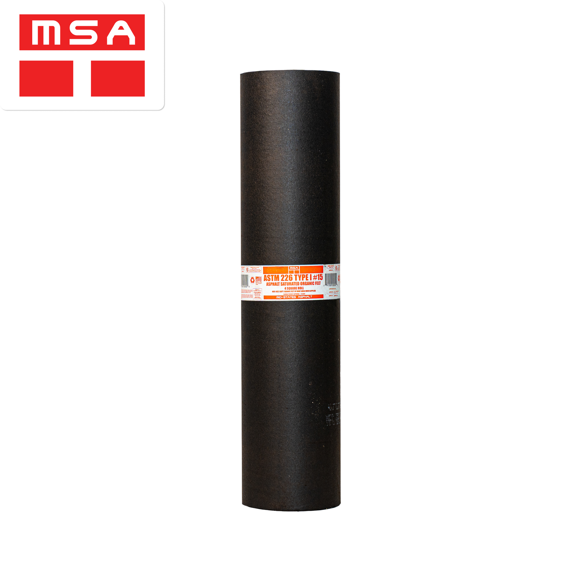 Mid-States ASTM D-226 30 Asphalt Saturated Roof Underlayment 36 in x 72 ...