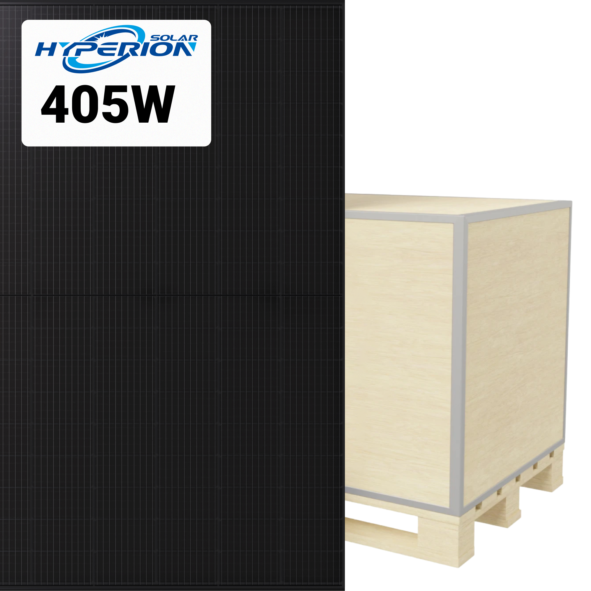 Hyperion (Runergy) 405W Solar Panel 108 Cells Bifacial HY-DH108P8B-405 ...