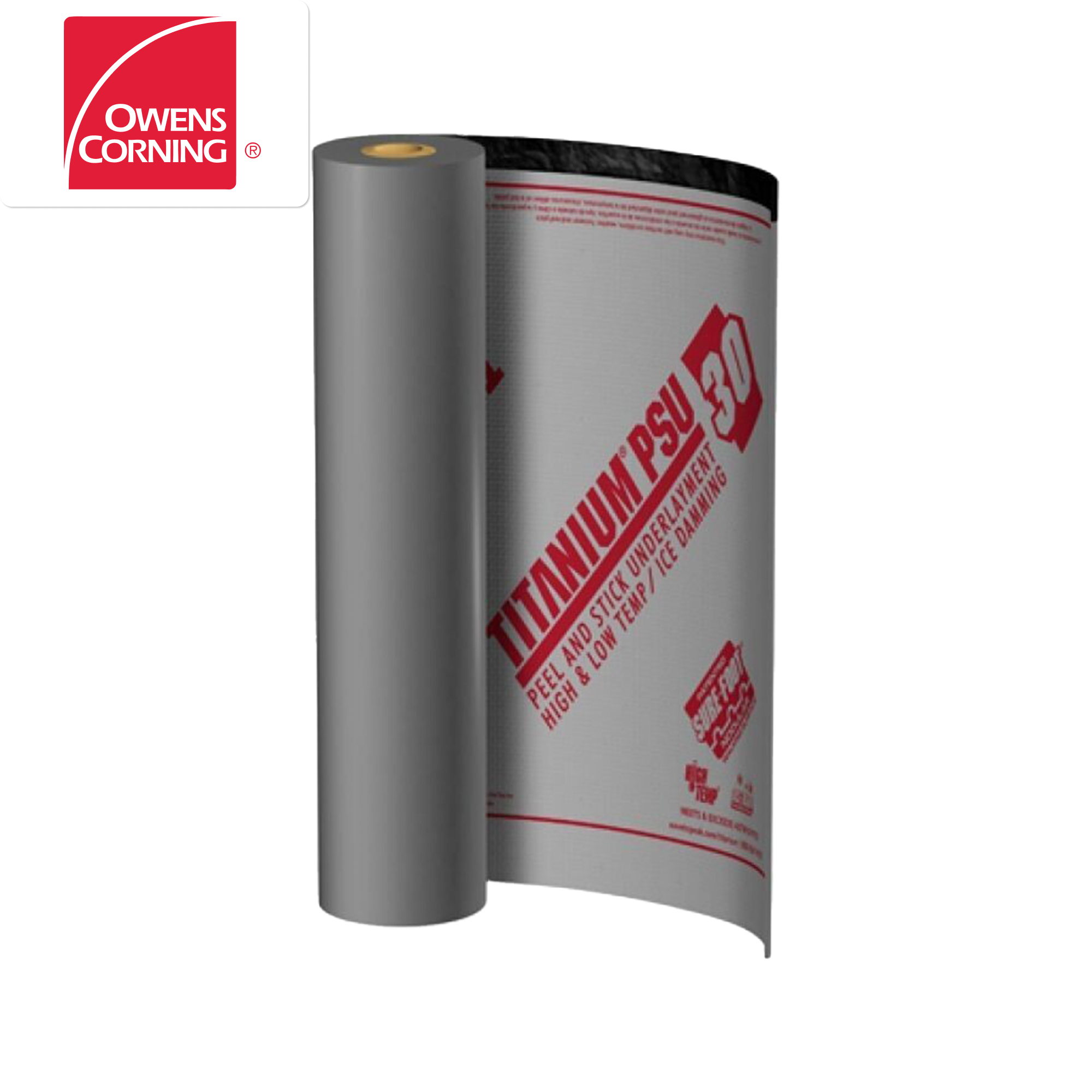 Owens Corning Titanium PSU30 High-Temp Self-Adhered Roof Underlayment ...