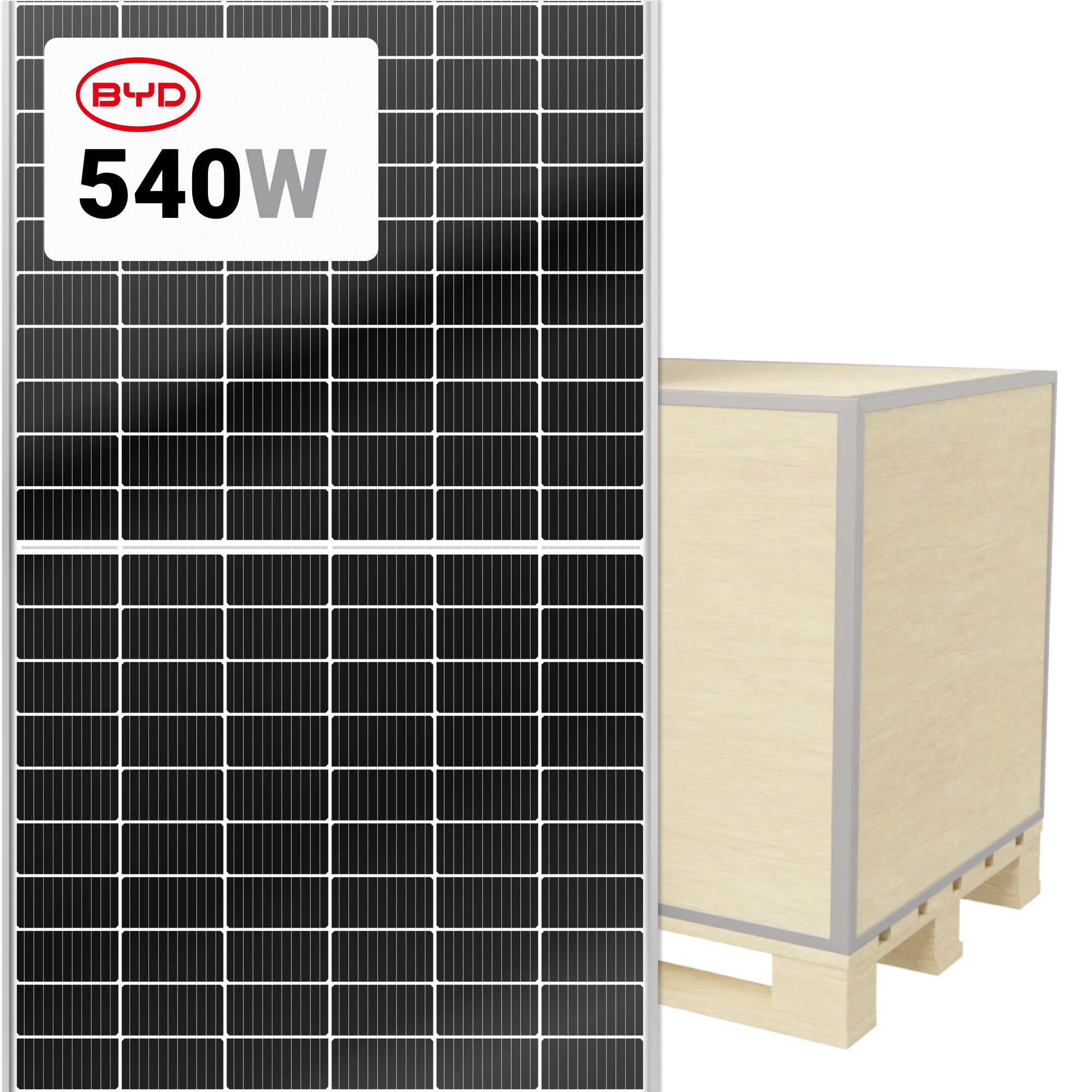BYD 540W Solar Panel 144 Cell Bifacial MLTK-36-540 Wholesale 31 panels ...